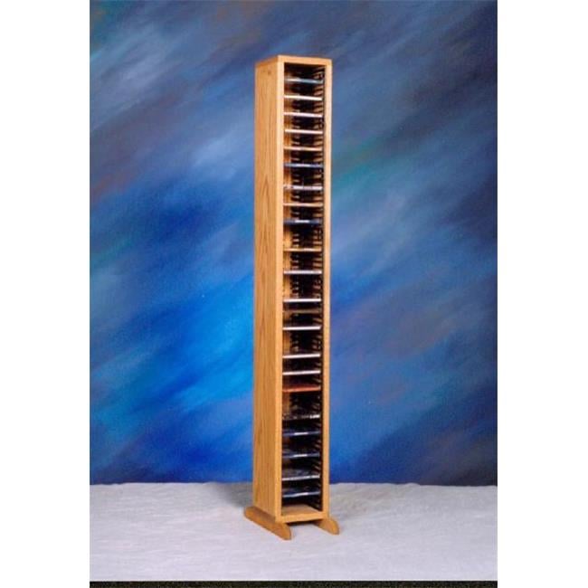 Wood Shed 109-4 Solid Oak Tower for CDs - Individual Locking Slots ...