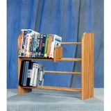 Wood Shed 205 Solid Oak 2 Row Dowel DVD-VHS Rack - Walmart.com