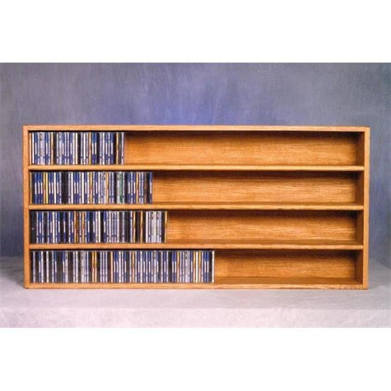 Wood Shed 403-4 Solid Oak Wall or Shelf Mount CD Cabinet - Walmart.com