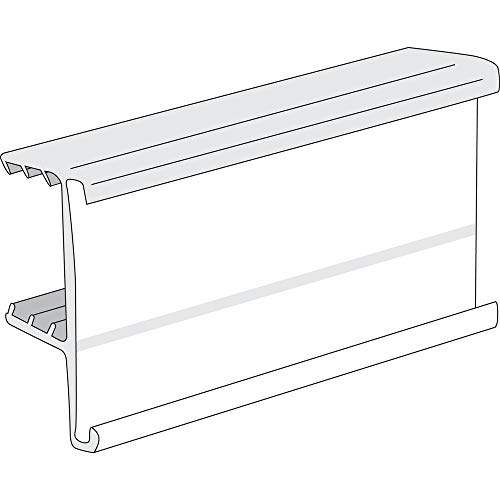 Wood Shelf Label Holder Open Face C-Channel 25 Per Bag - Walmart.com