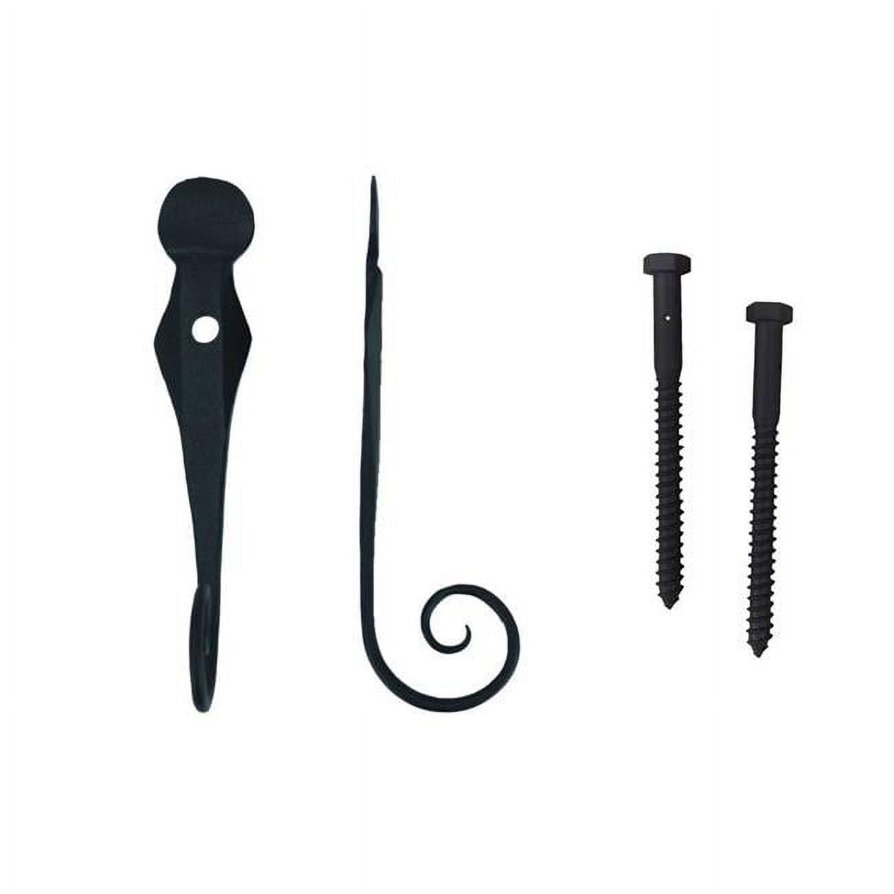Wood Shutter Hardware 30-14-88265 English Rat Tail Shutter Dog with Lag ...