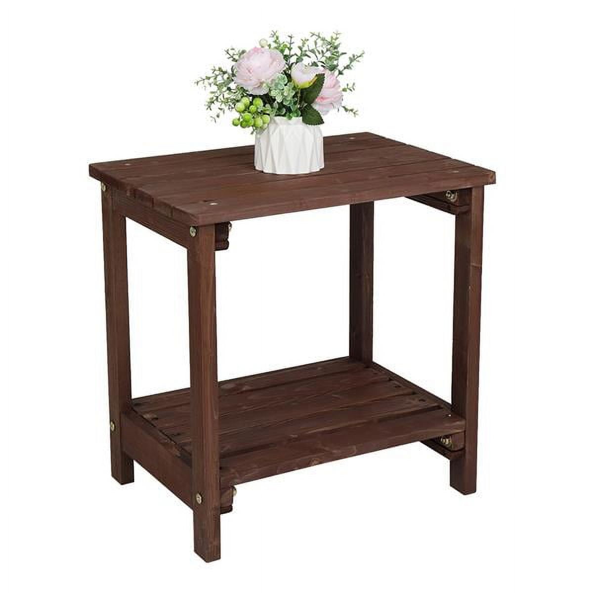 Wood Side Table Light Brown - Walmart.com