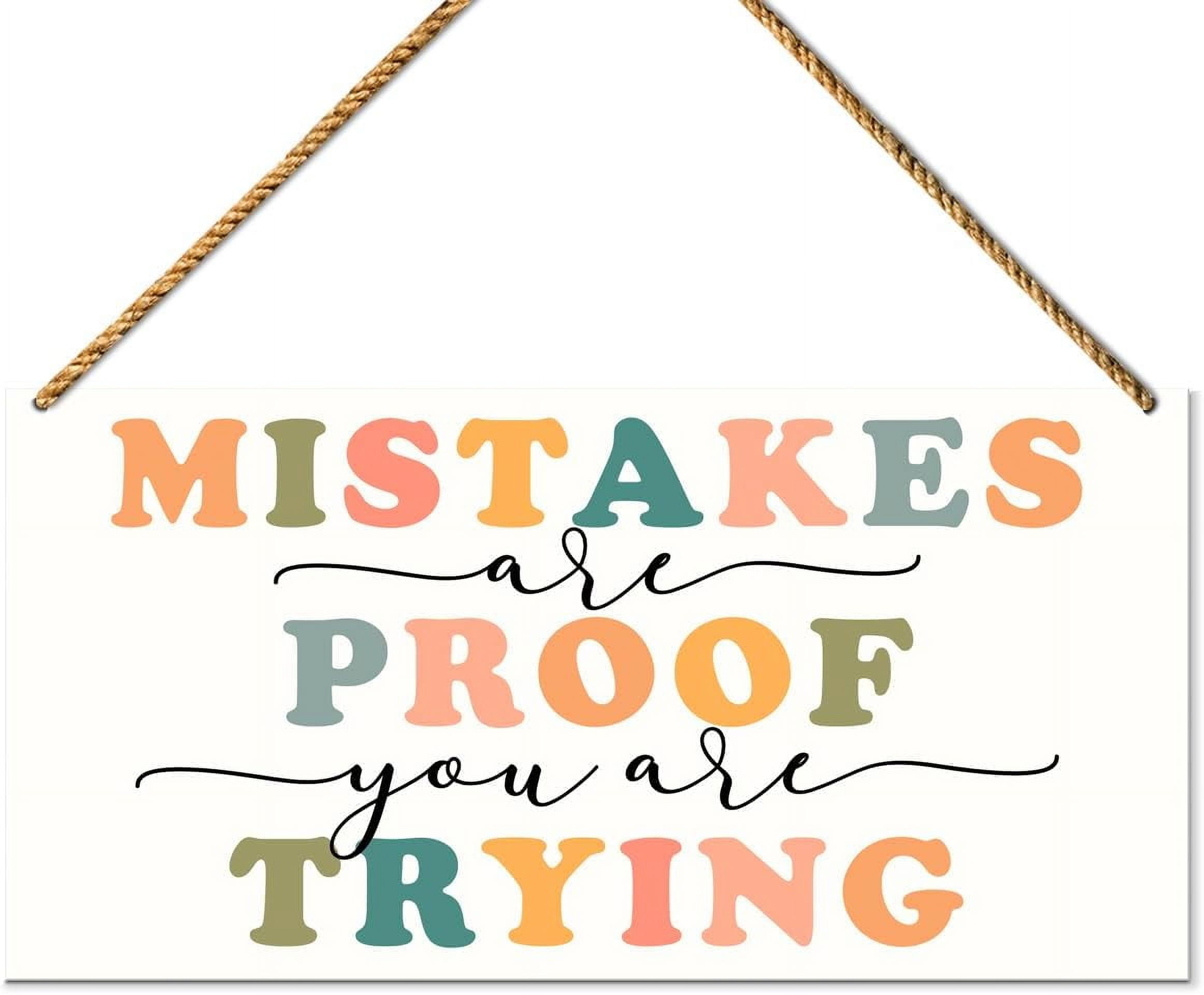 Wood Sign 10x5 Inch Classroom Sign Inspirational Wall Decor for Kids ...