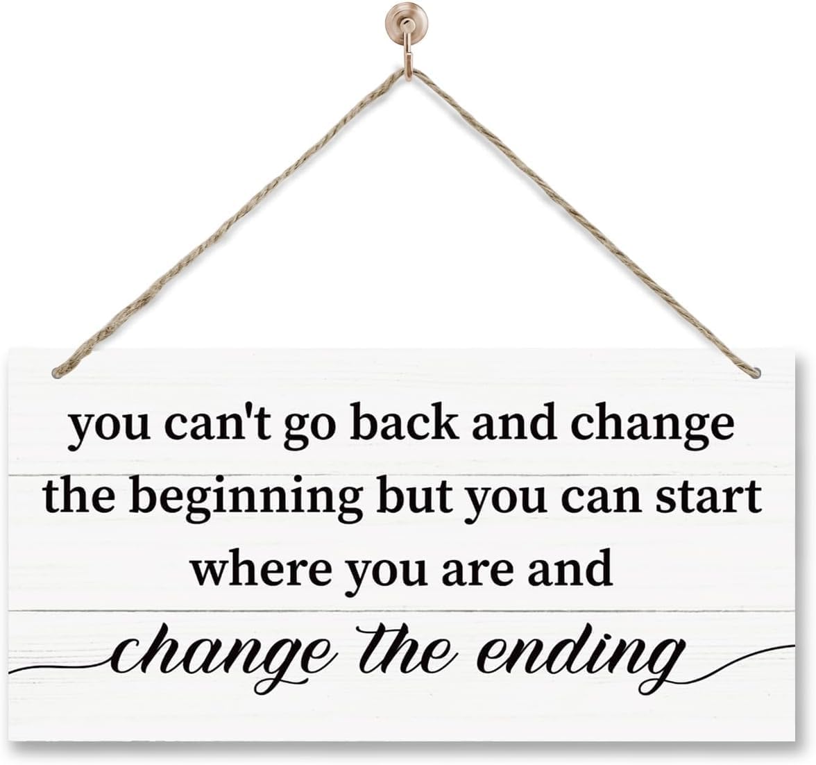 Wood Sign 10x5 Inch Inspirational Wood Sign You Can't Go Back And ...