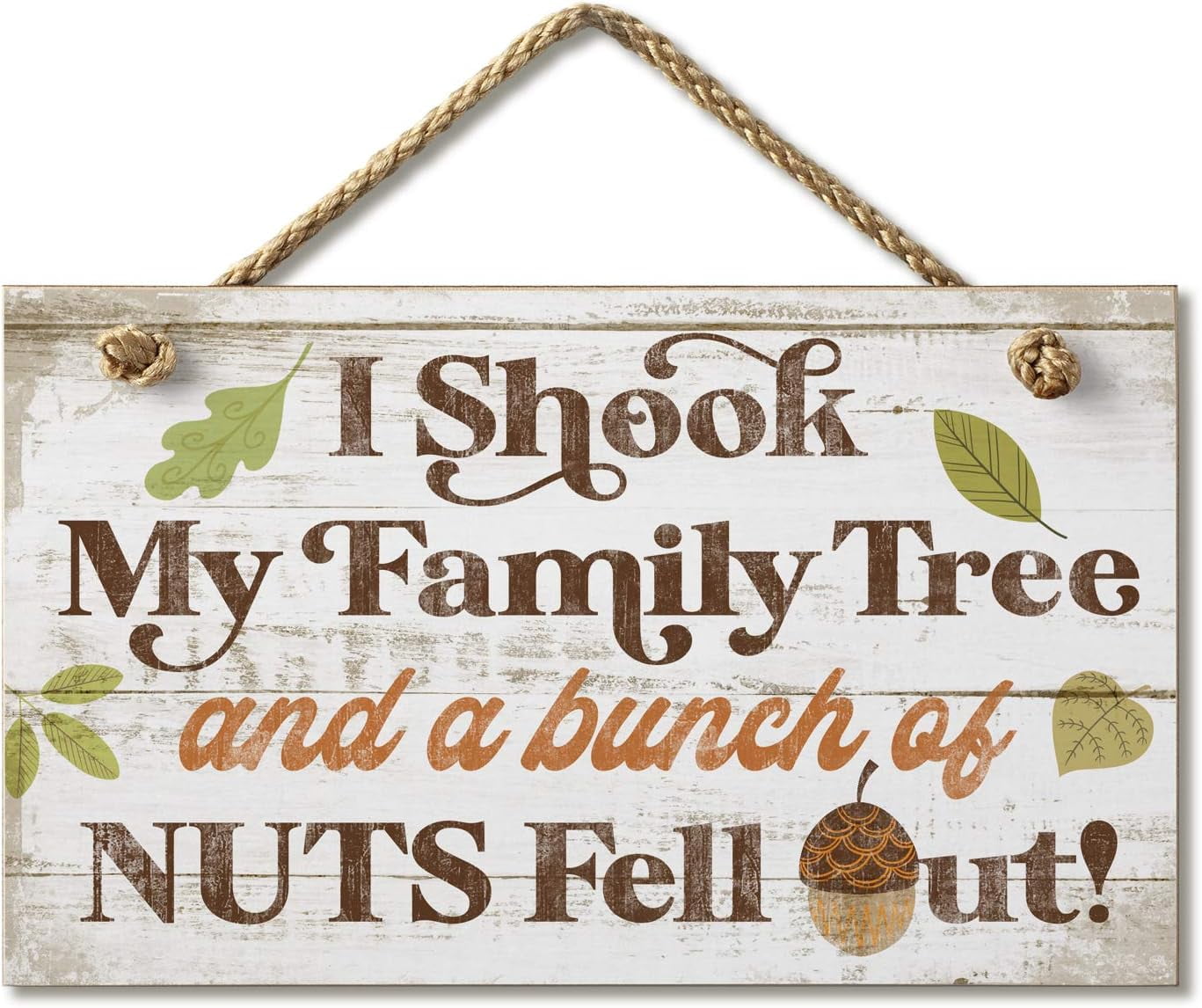 Wood Sign 10x5 Inch New Wood Sign Front Door Sign " I Shook My Family ...