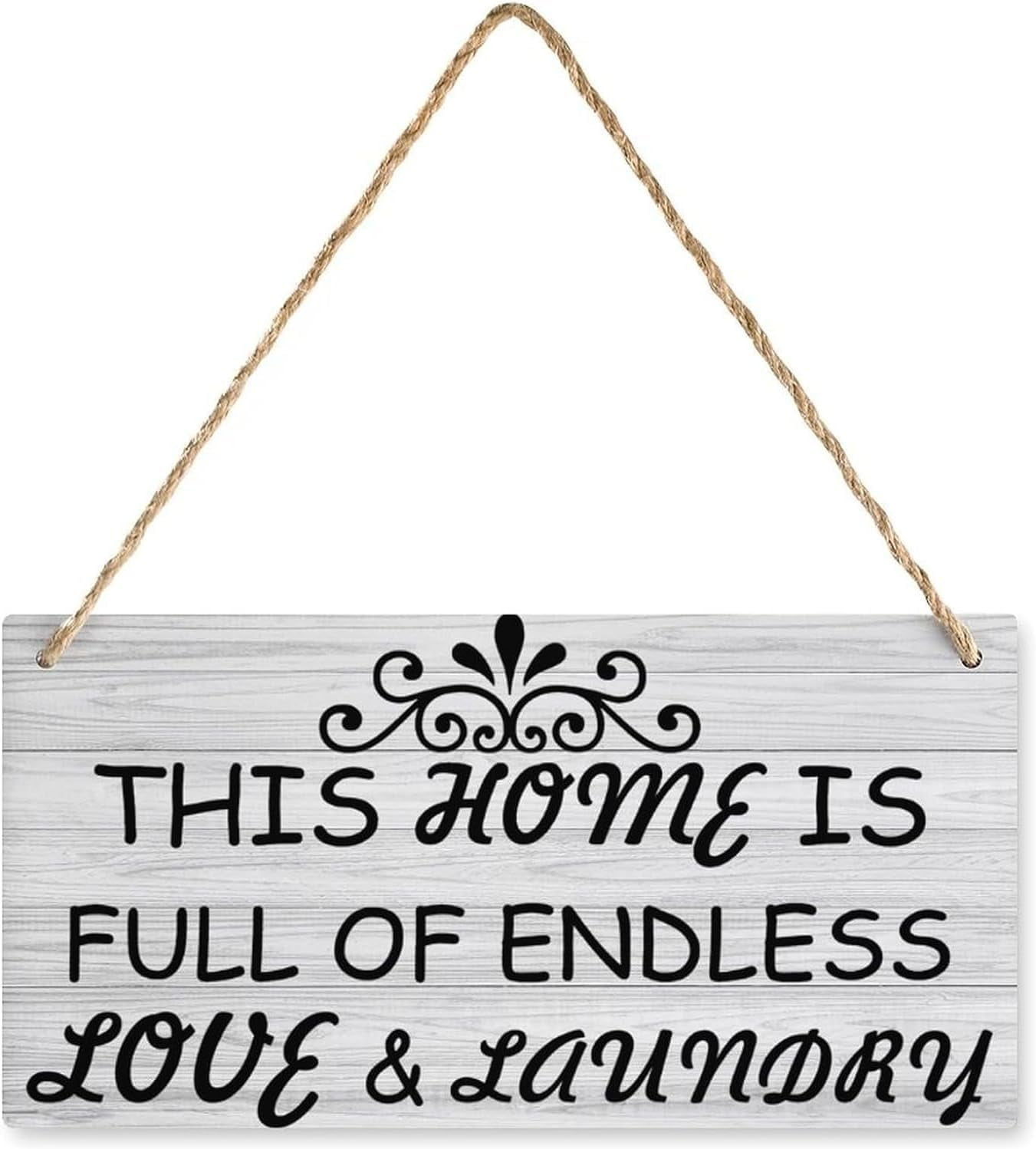 Wood Sign 10x5 Inch Plaque This Home Is Full Of Endless Love And ...