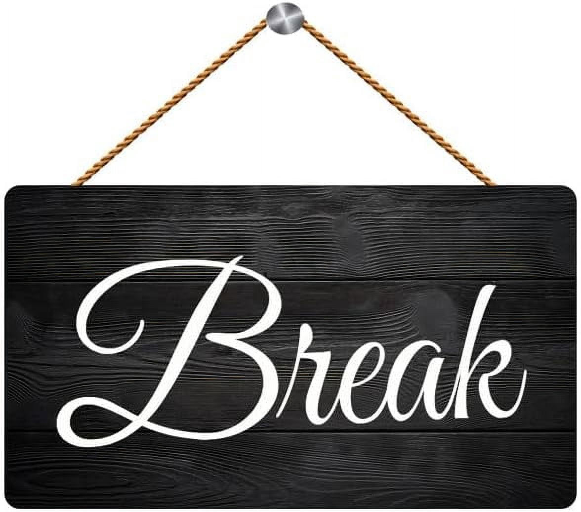 Wood Sign 10x5 Inch Sign Break Choose Color Out to Lunch Be Back ...