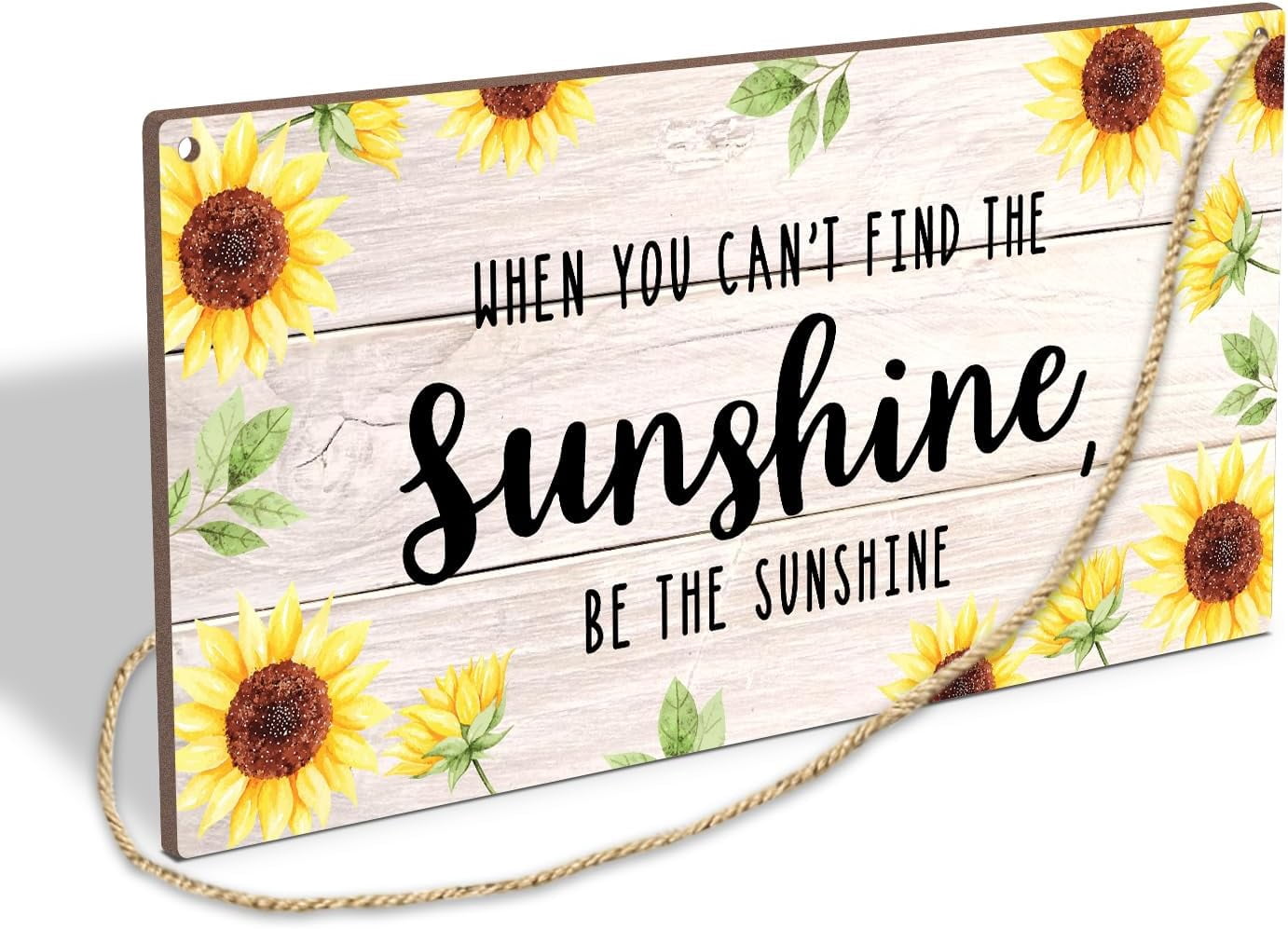 Wood Sign 10x5 Inch Be The Sunshine, Sunflower Wall Sign With ...