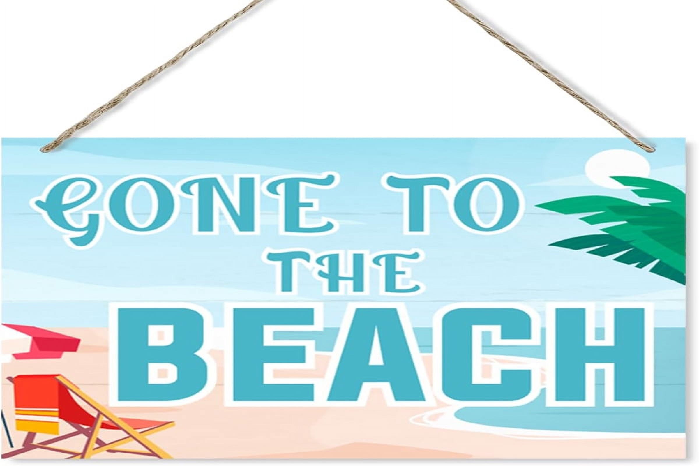 Wood Sign 5x10 Inch Beach Decor Beach House Decor Hanging Wooden ...
