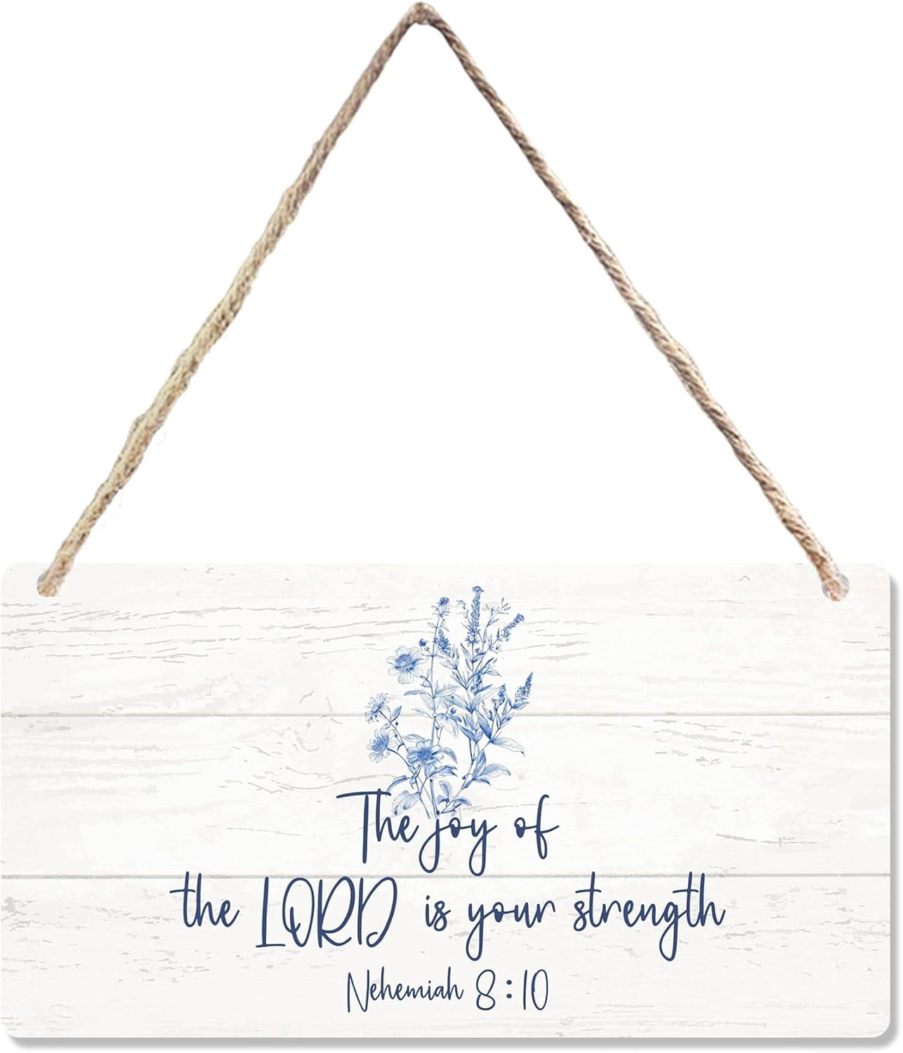 Wood Sign 5x10 Inch Christian Bible Verse Wooden Sign Religious ...