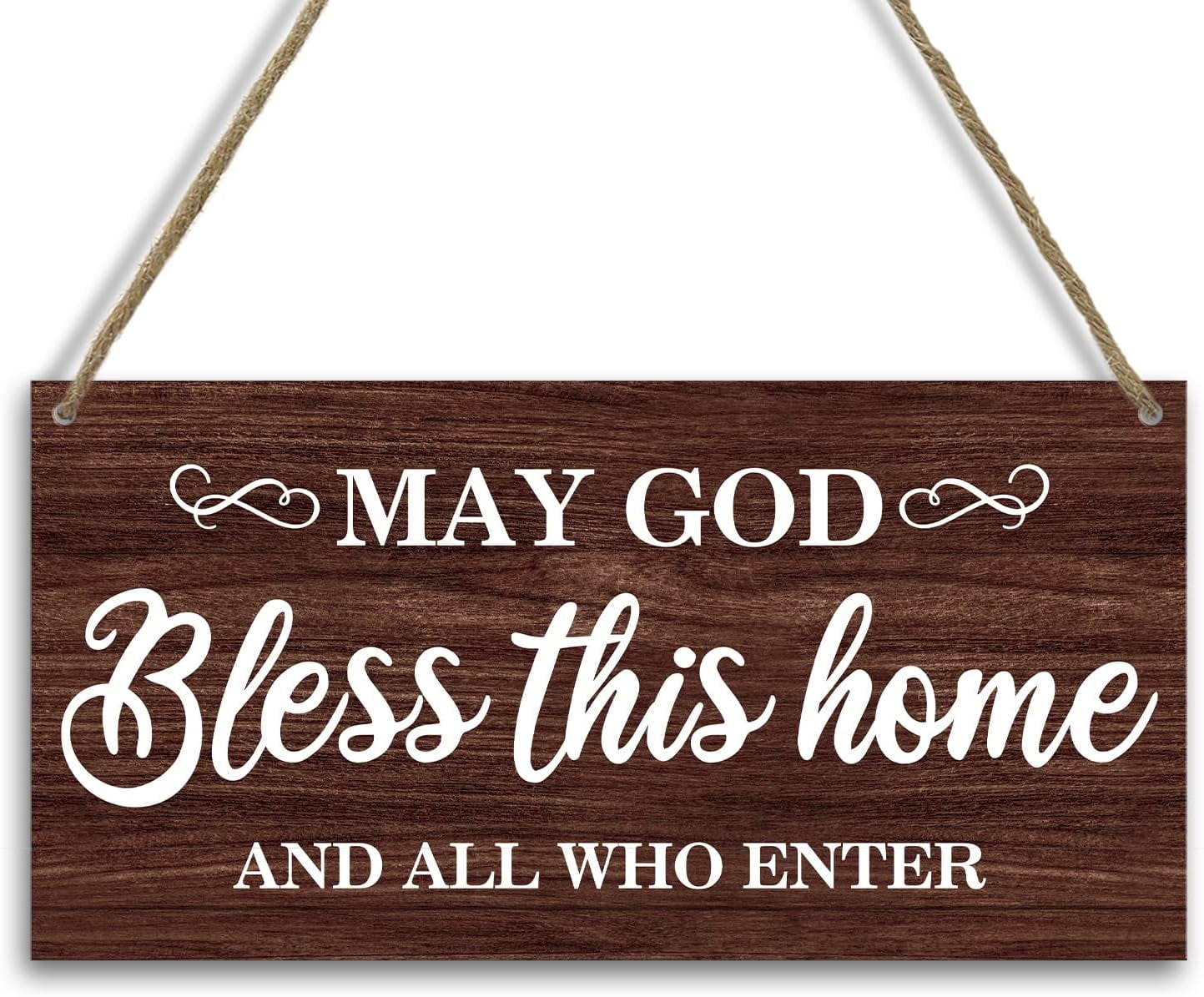 Wood Sign 5x10 Inch Christian Wall Decor Wood Hanging Sign Plaque ...