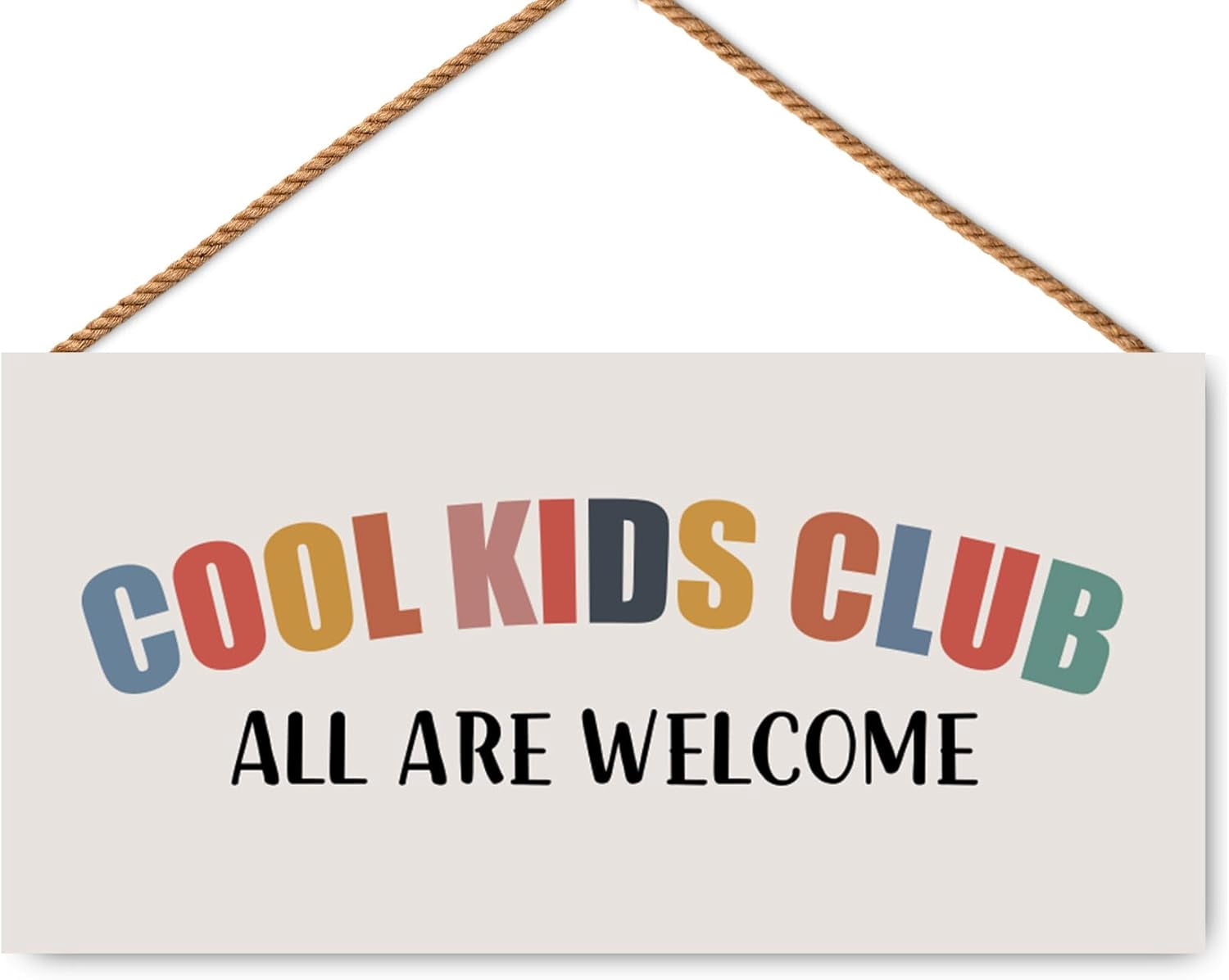 Wood Sign 5x10 Inch Cool Kids Club Wooden Signs Playroom Decor All Are ...