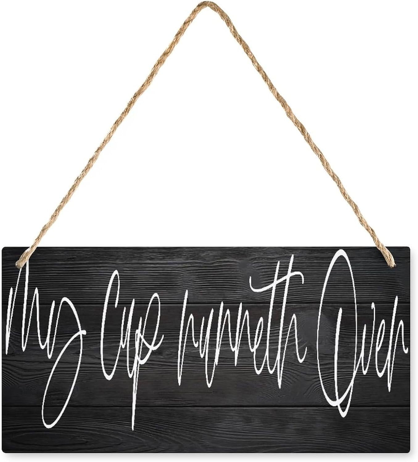 Wood Sign 5x10 Inch My Cup Runneth Over Sign Wood Blessing Wall Decor ...