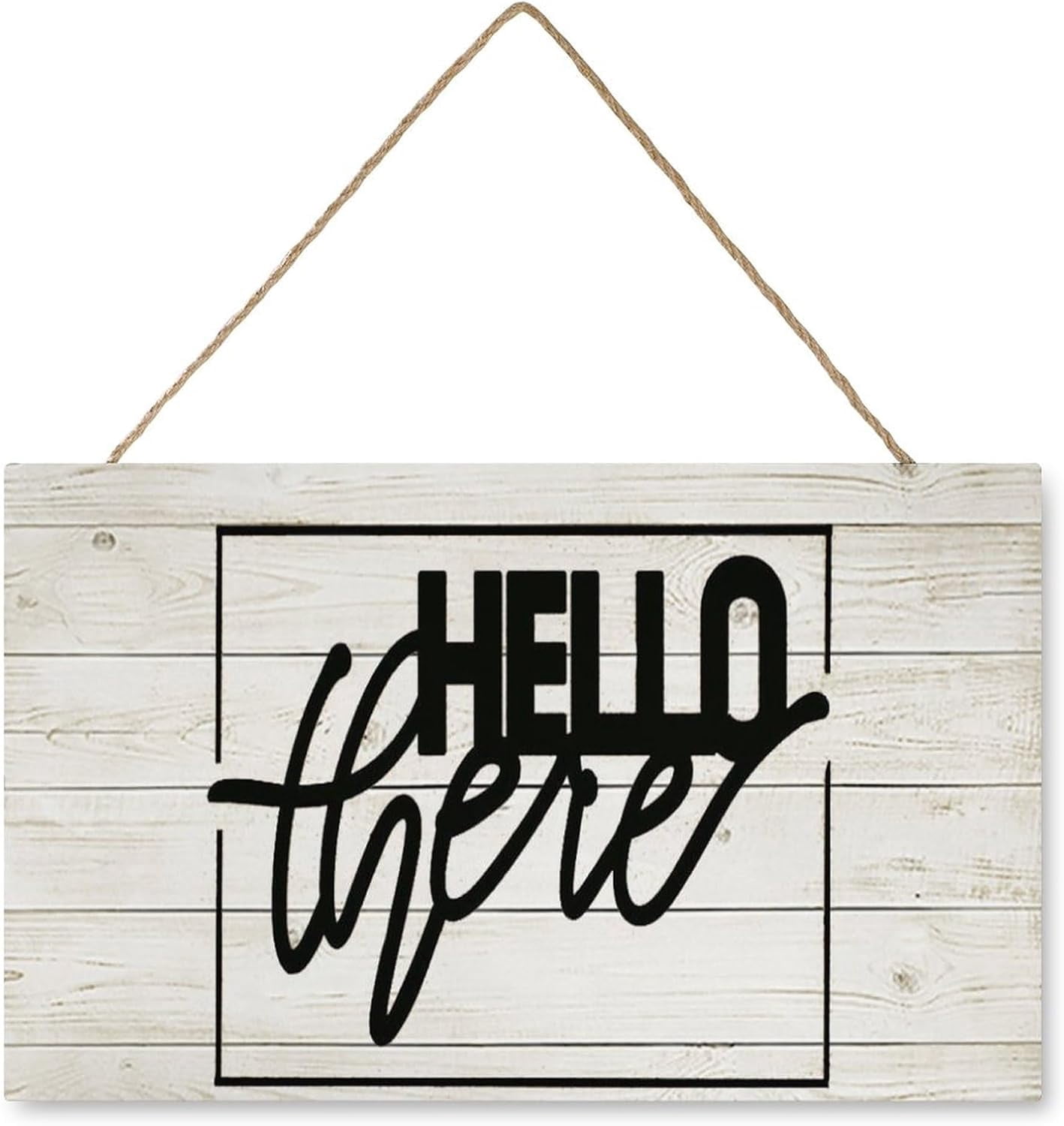 Wood Sign 5x10 Inch Decor Sign Hanging Wood Sign Hello There Welcome ...