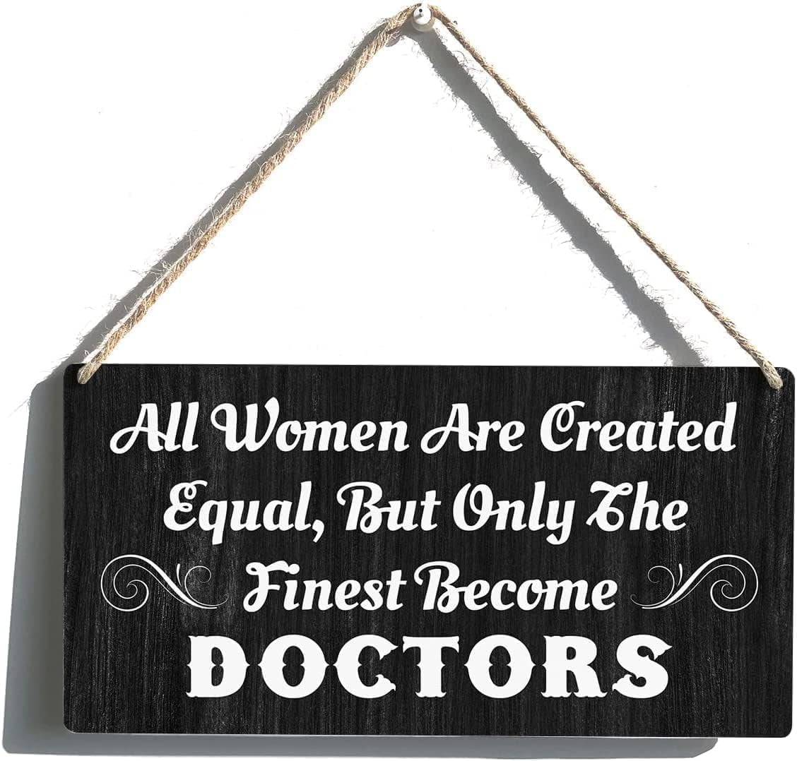 Wood Sign 5x10 Inch Doctor Sign Gift Farmhouse All Women Are Created ...