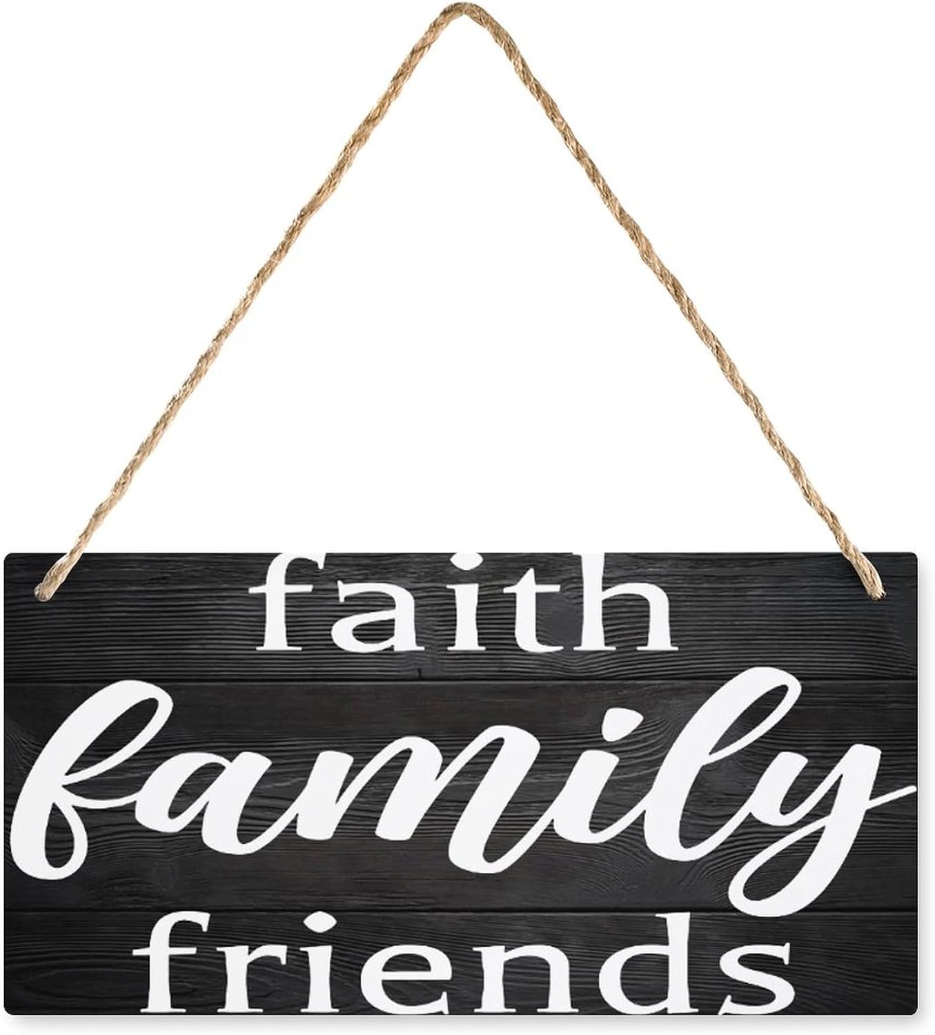 Wood Sign 5x10 Inch Faith Family Friends Sign Family Sign Family Wall ...