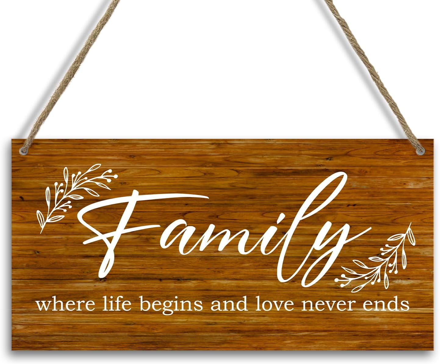 Wood Sign 5x10 Inch Family Wall Decor Wood Hanging Sign Family Signs ...
