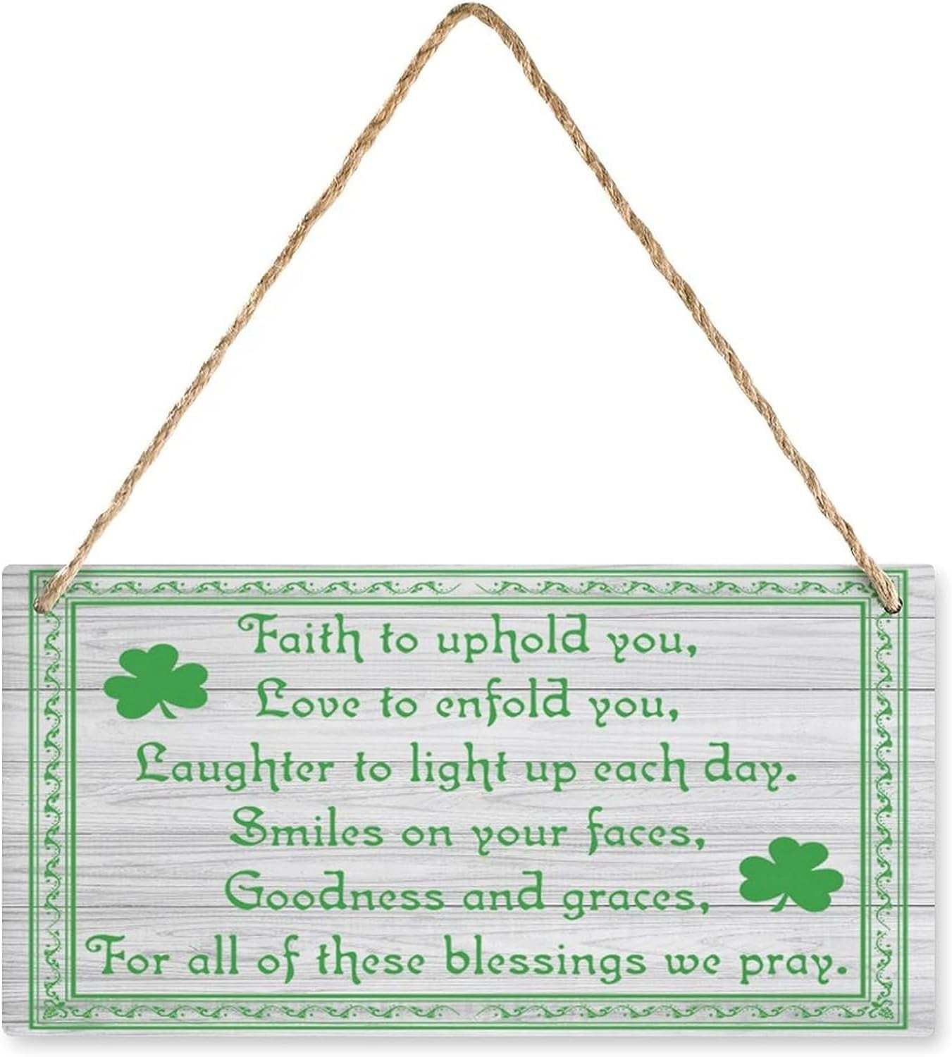 Wood Sign 5x10 Inch Friends Are Like Four Leaf Wooden Hanging Sign ...