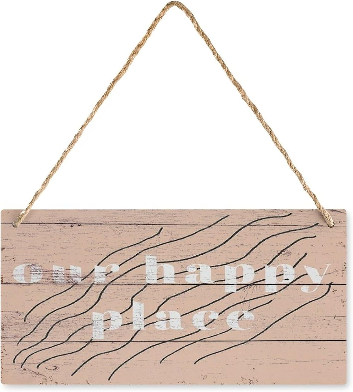 Wood Sign 5x10 Inch Funny Farmhouse Style Wood Sign Abstract Print Line ...