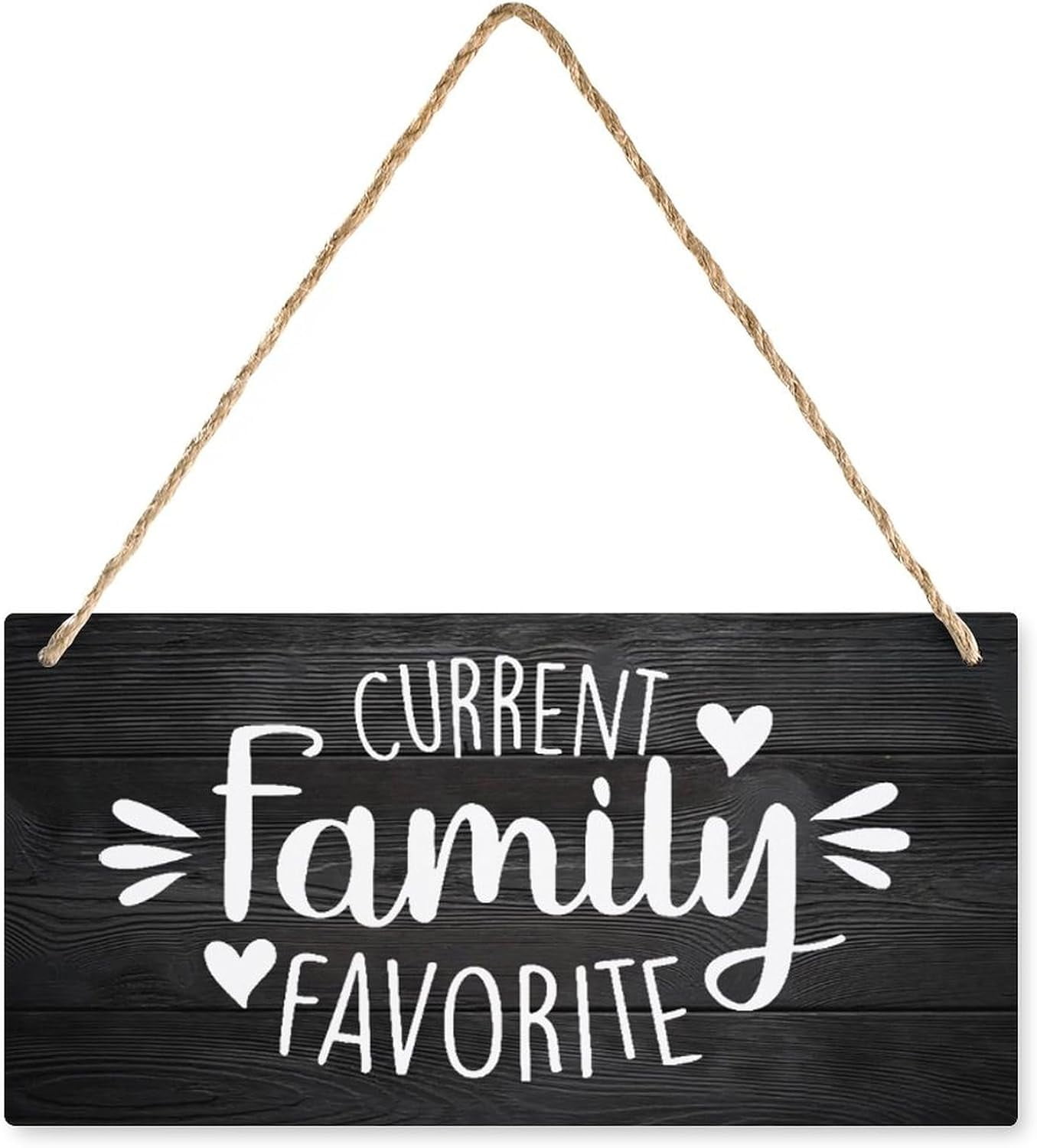 Wood Sign 5x10 Inch Funny Farmhouse Style Wood Sign Current Family ...