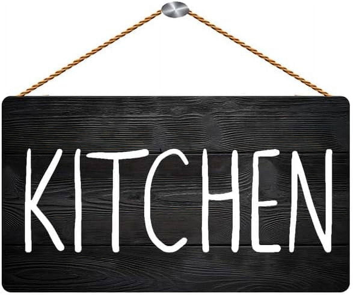 Wood Sign 5x10 Inch Funny Kitchen Wooden Sign Farmhouse Kitchen Wall ...
