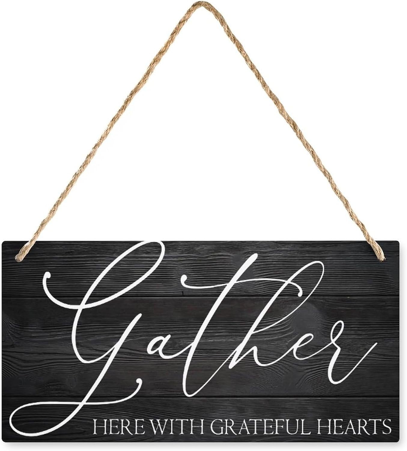 Wood Sign 5x10 Inch Gather Here With Grateful Hearts Sign Family Sign ...