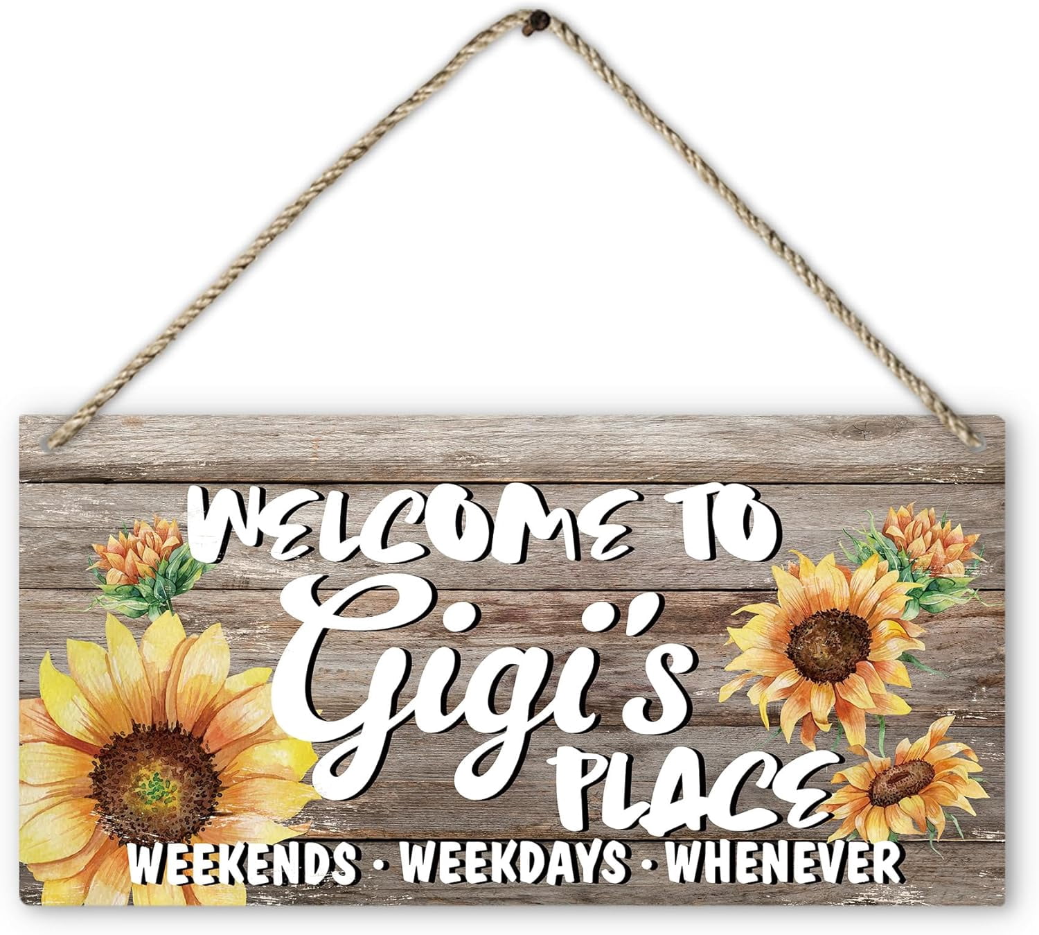 Wood Sign 5x10 Inch Gigi Gifts Grandma'S Mom'S Gift Rustic Welcome To ...