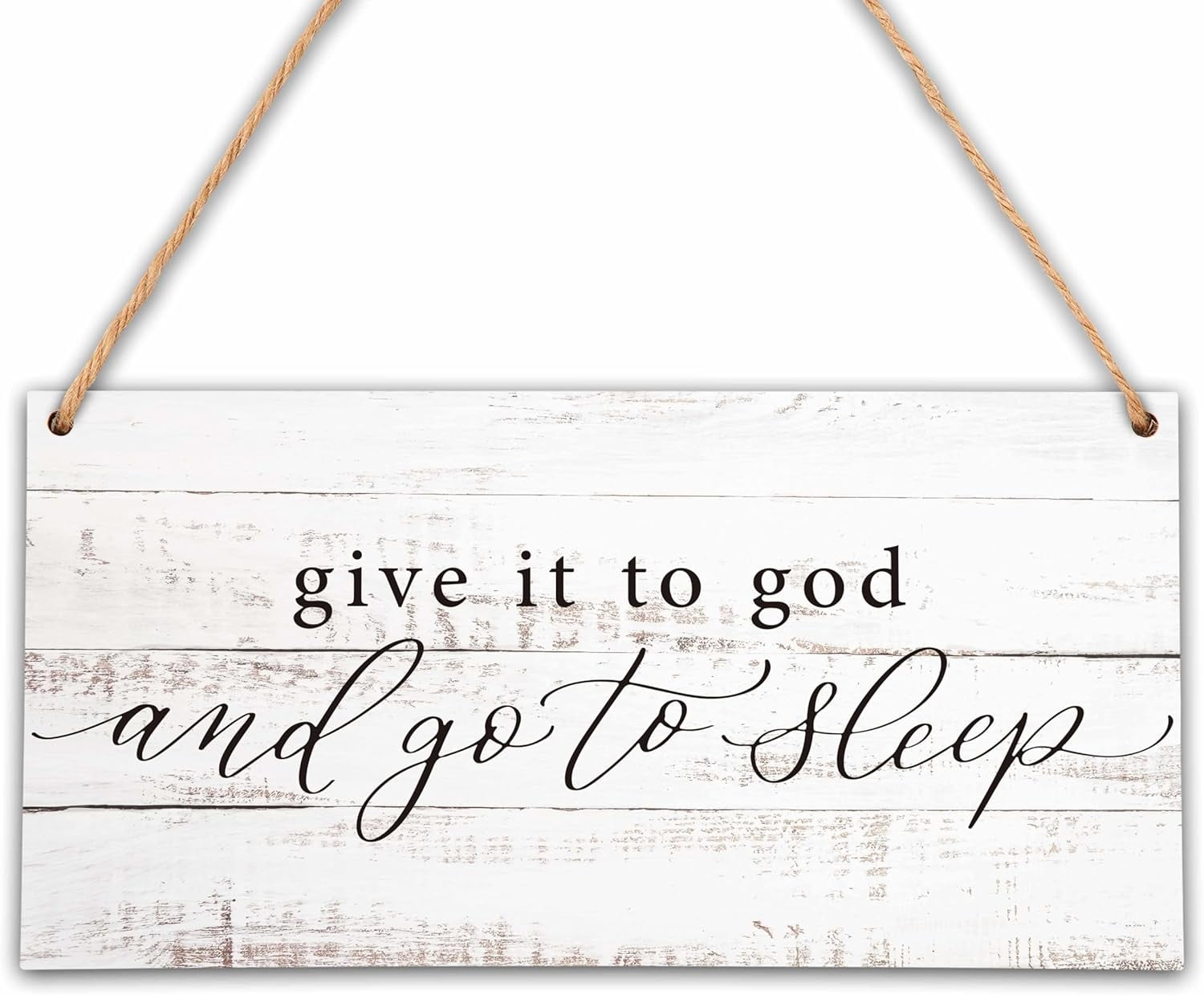 Wood Sign 5x10 Inch Give It To God And Go To Sleep Sign Bible Verse ...