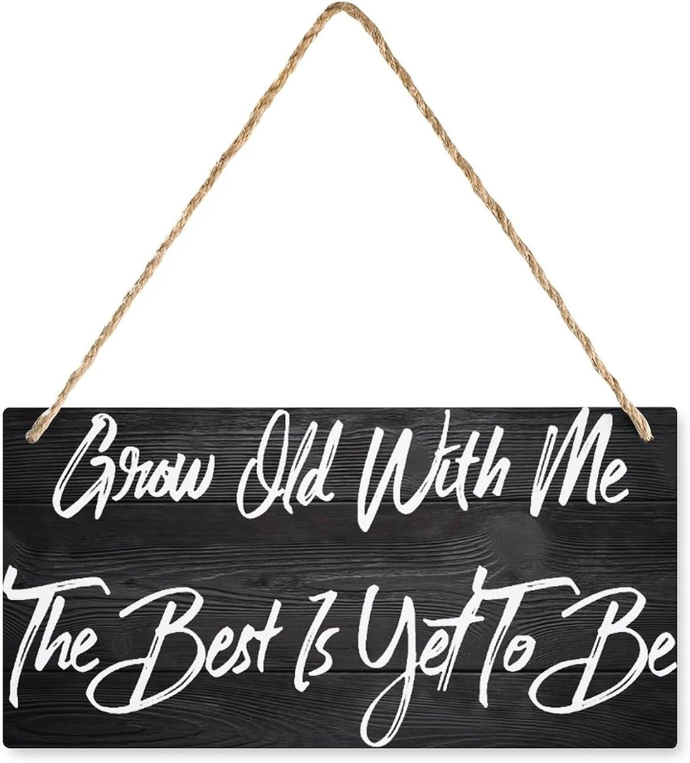 Wood Sign 5x10 Inch Grow Old With Me Sign Family Sign Family Wall Decor ...