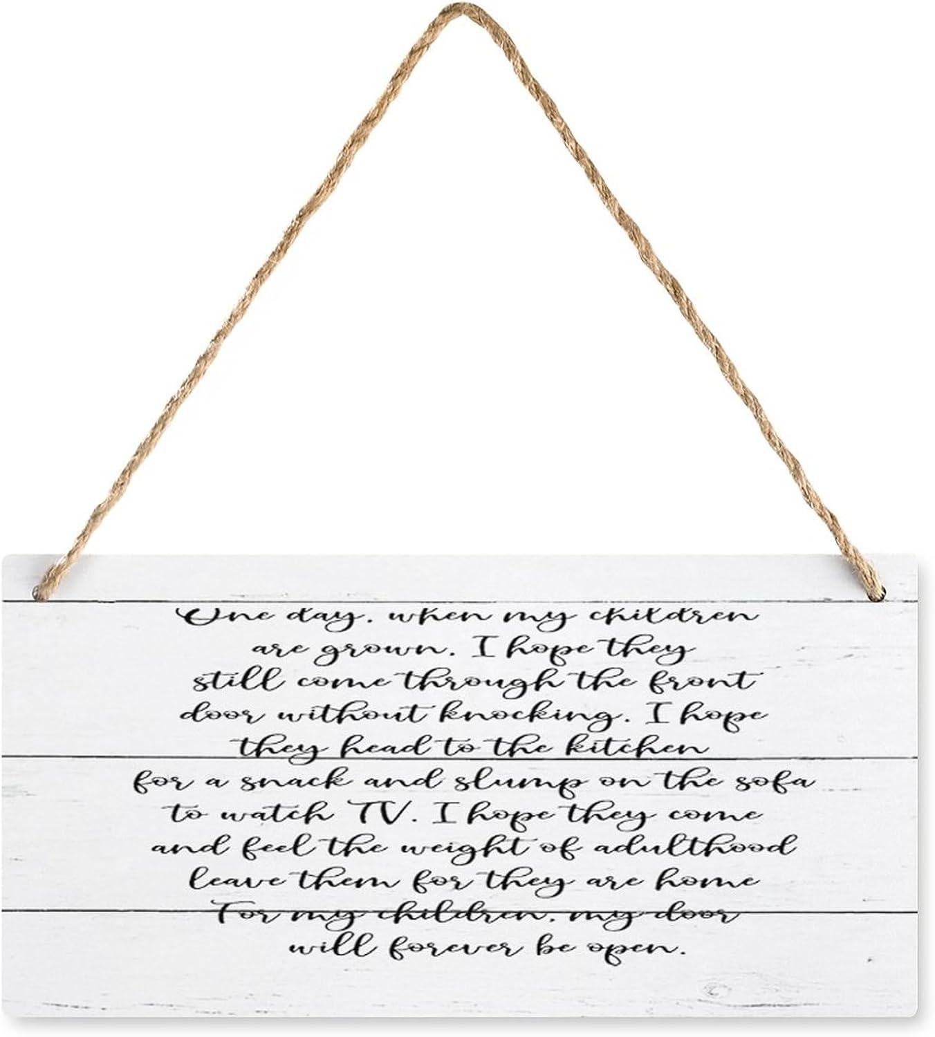 Wood Sign 5x10 Inch Grown Children Funny Wall Decor Signs Farmhouse ...