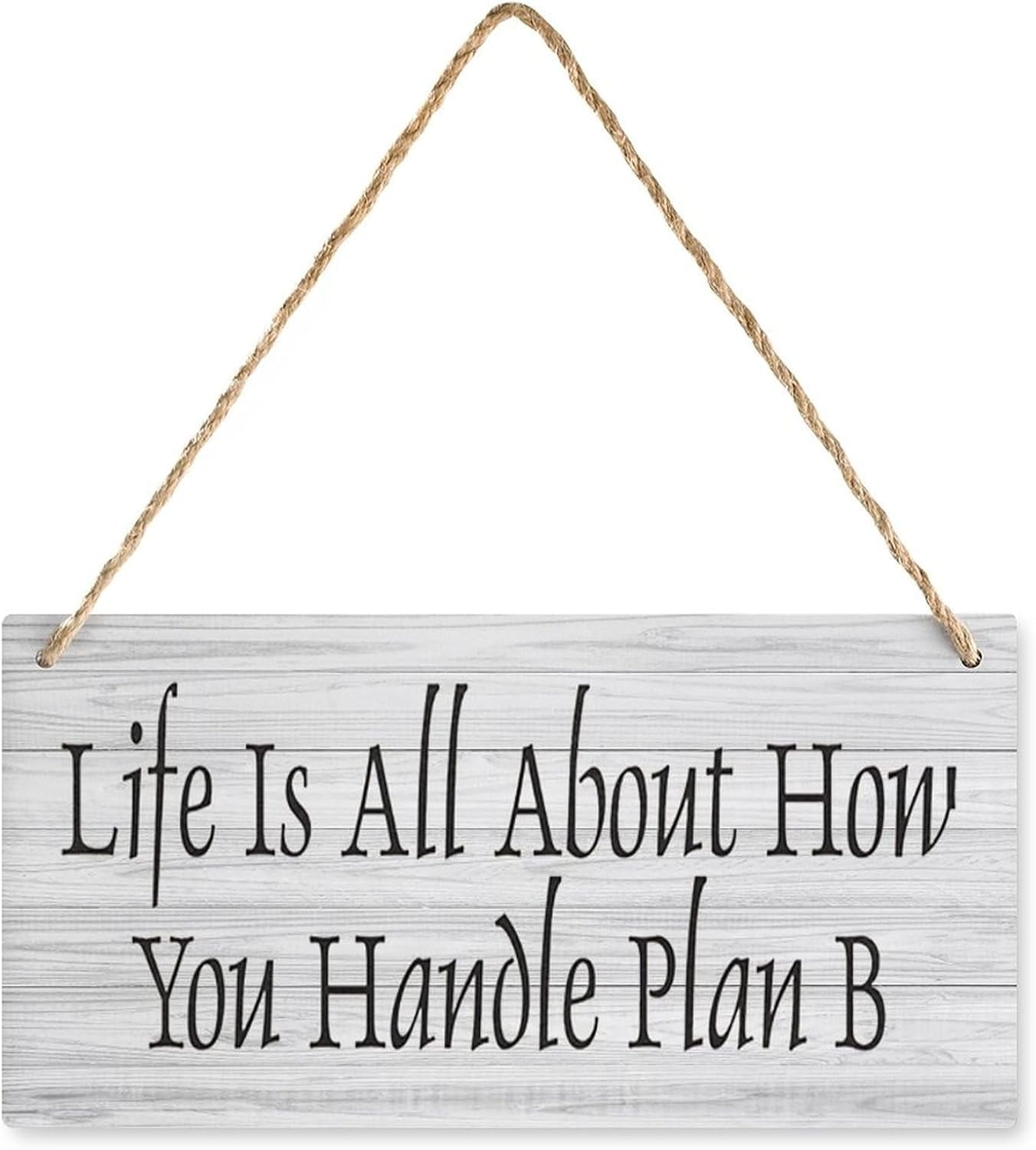 Wood Sign 5x10 Inch Hanging Wood Signs Life Is All About How You Handle ...