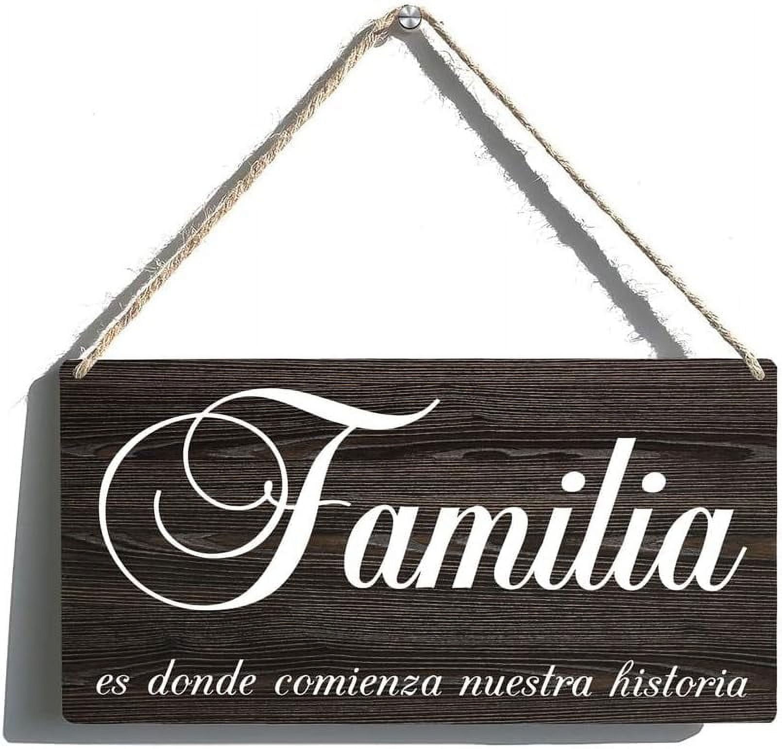 Wood Sign 5x10 Inch Hanging Wood Signs Spanish Home Decor Spanish Wall ...