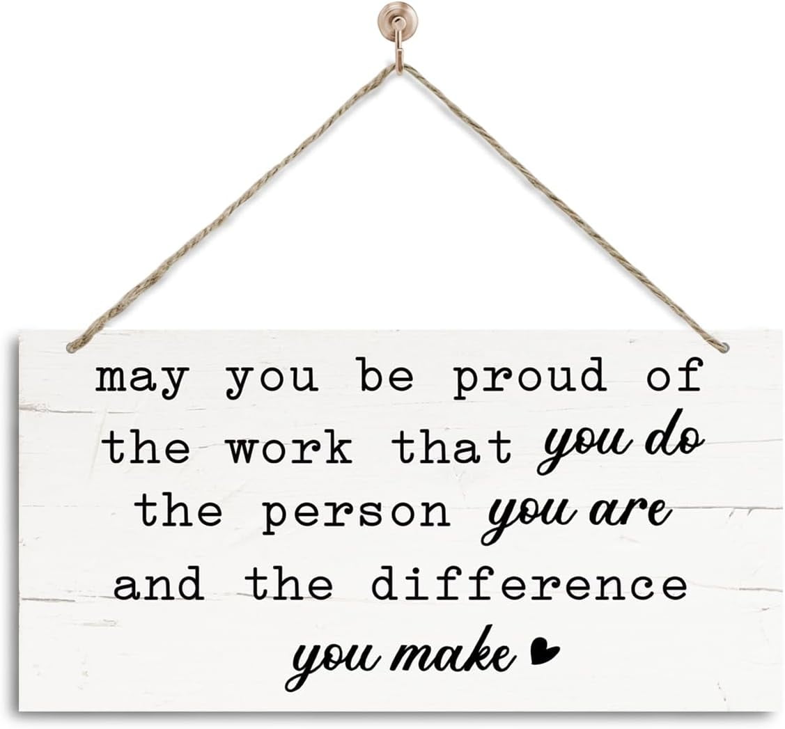 Wood Sign 5x10 Inch Inspirational Gift Decor Wall Plaque Farmhouse Wood ...