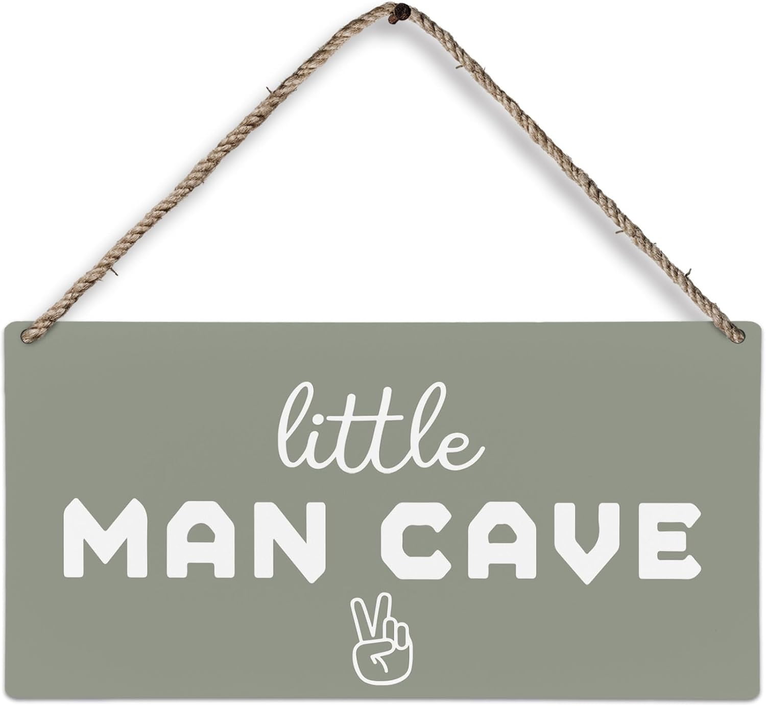 Wood Sign 5x10 Inch Little Man Cave Wood Plaque Sign Boy Nursery Decor ...