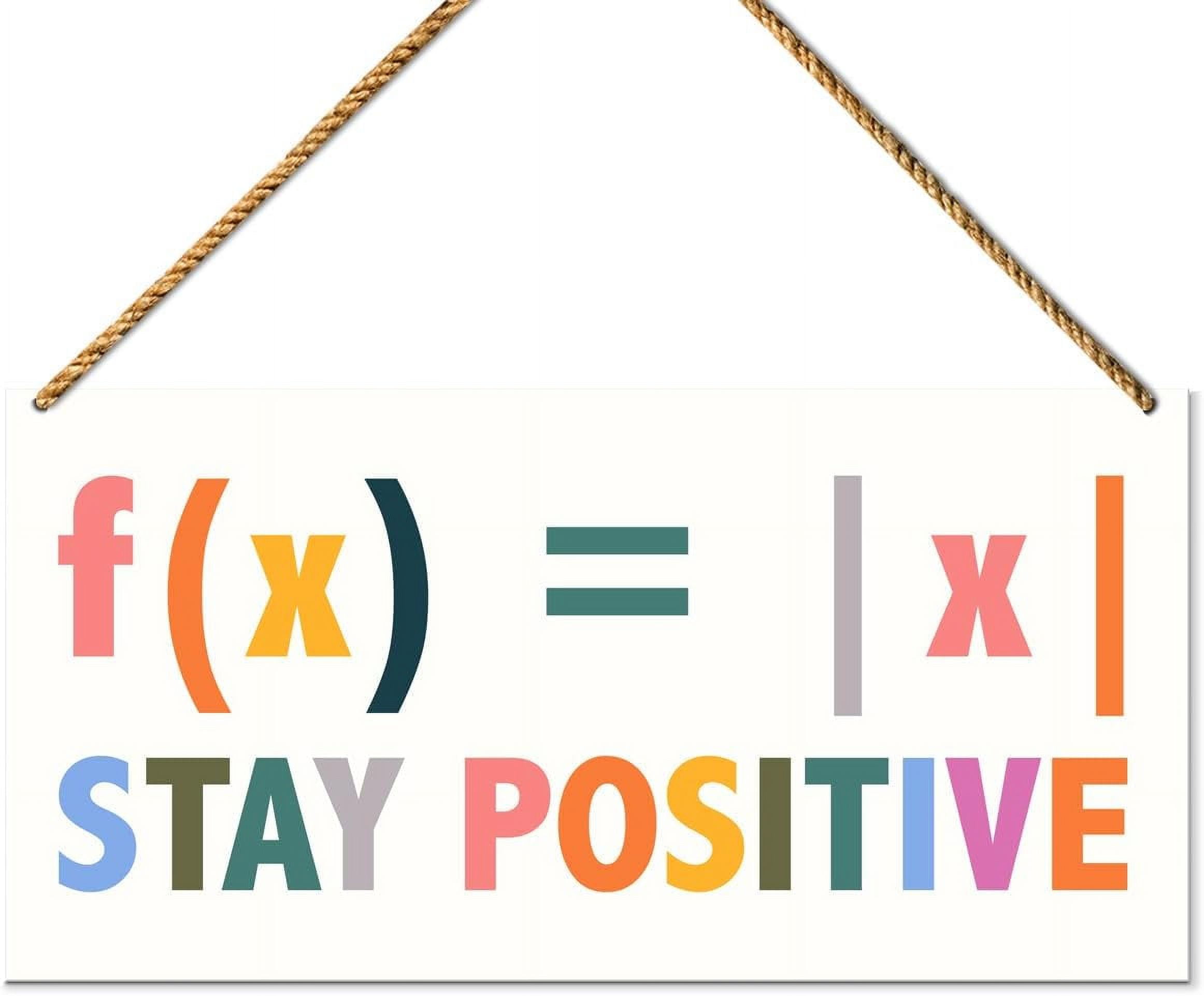 Wood Sign 5x10 Inch Math Classroom Sign Wood Decor Inspirational Wall ...