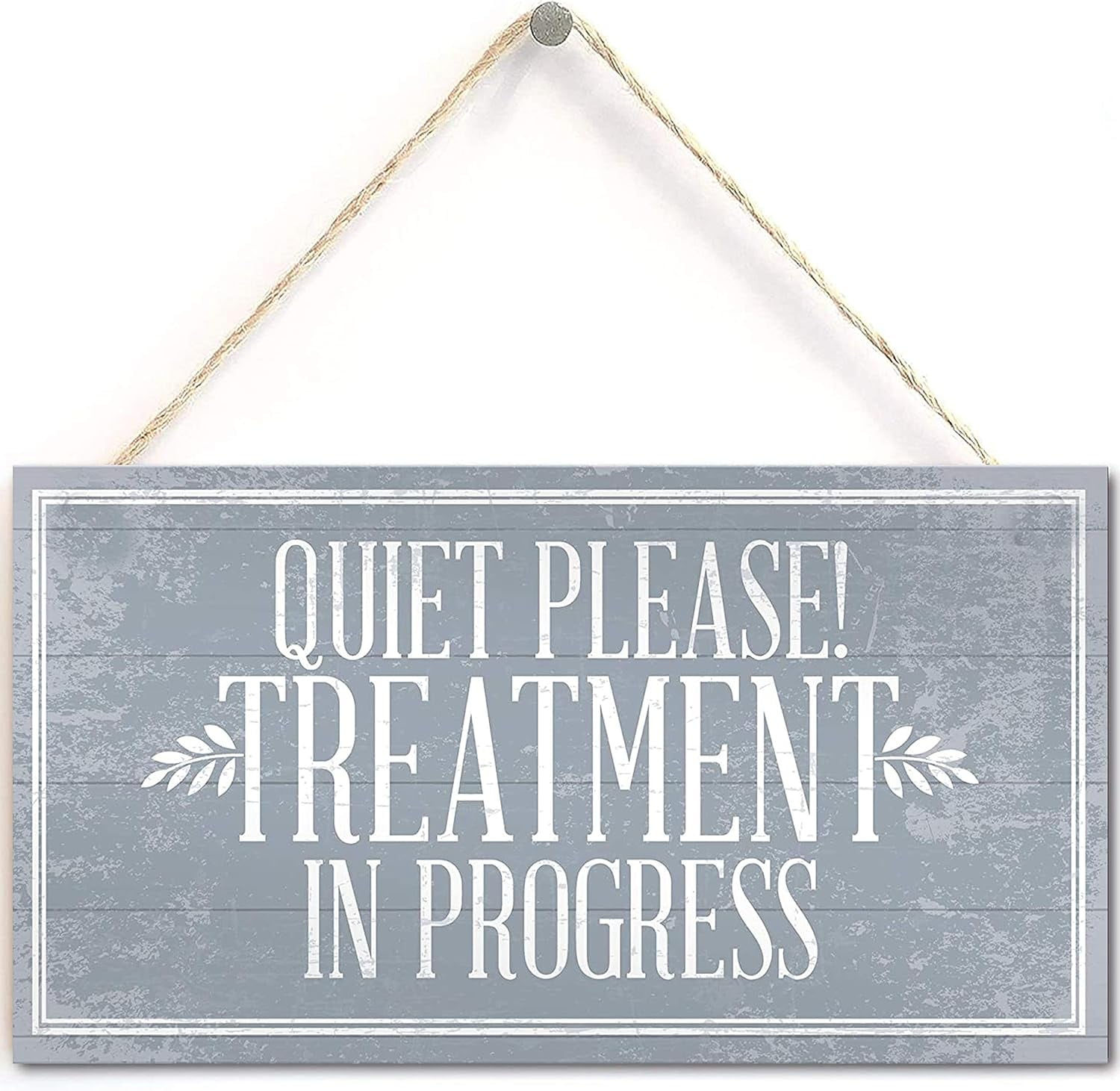 Wood Sign 5x10 Inch Retro Salon Wood Signs Quiet Please Treatment In ...