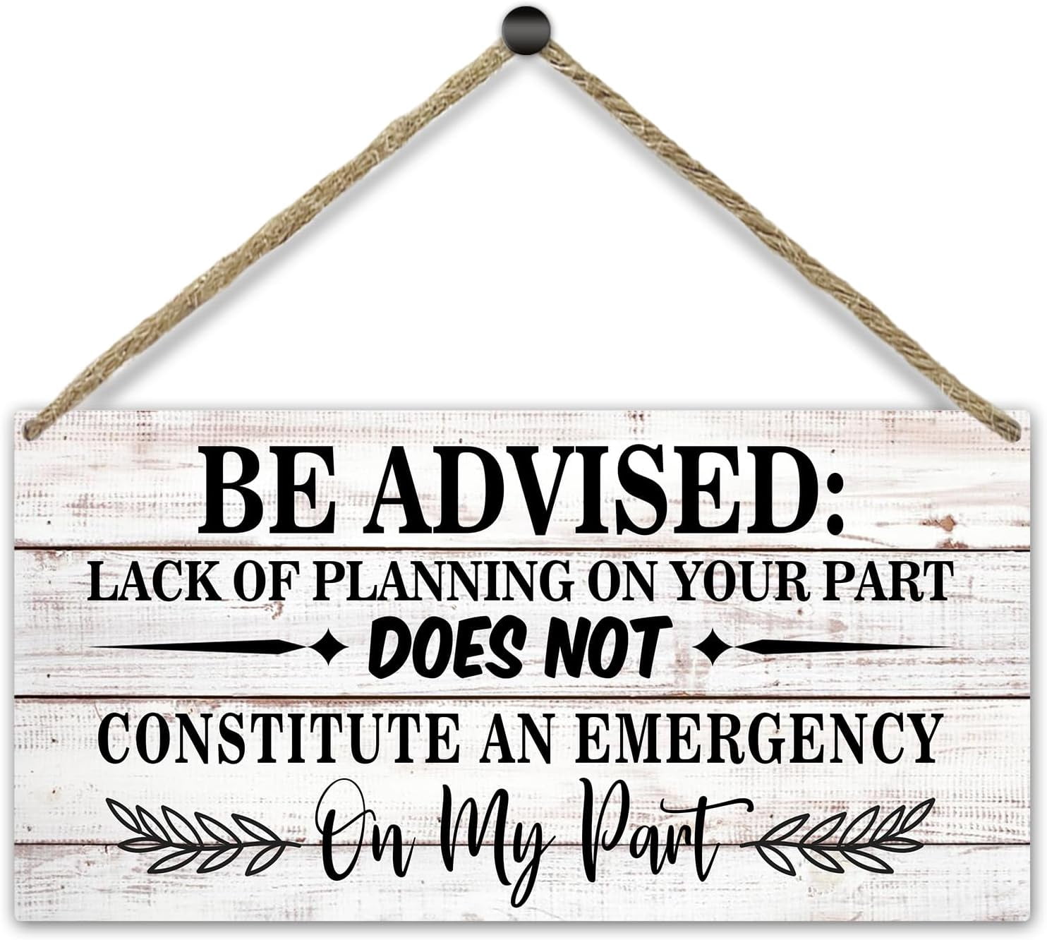 Wood Sign 5x10 Inch Rustic Hanging Wood Signs For Coworker Lack Of ...