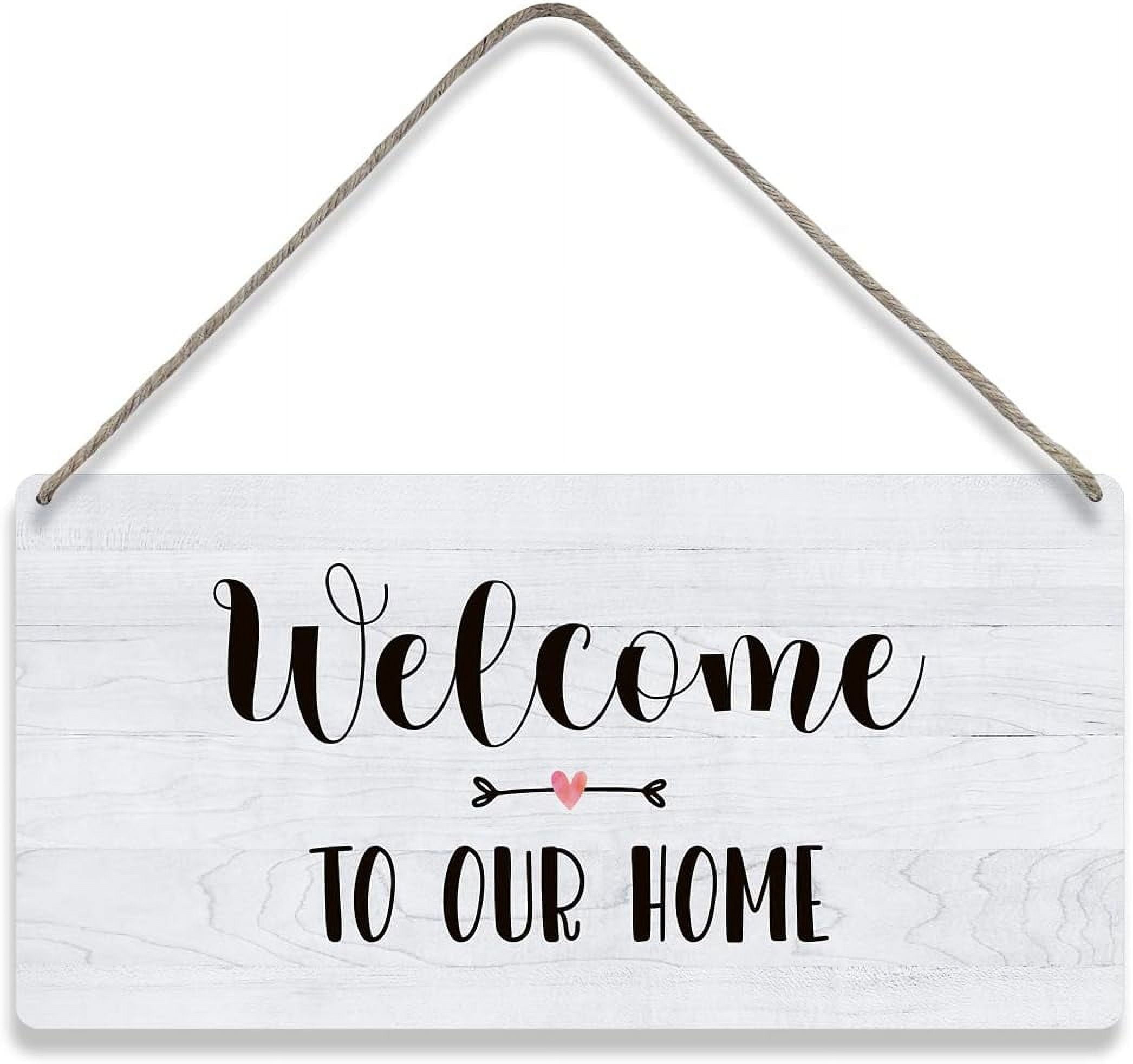 Wood Sign 5x10 Inch Rustic Welcome Wood Signs Rustic Welcome To Our ...