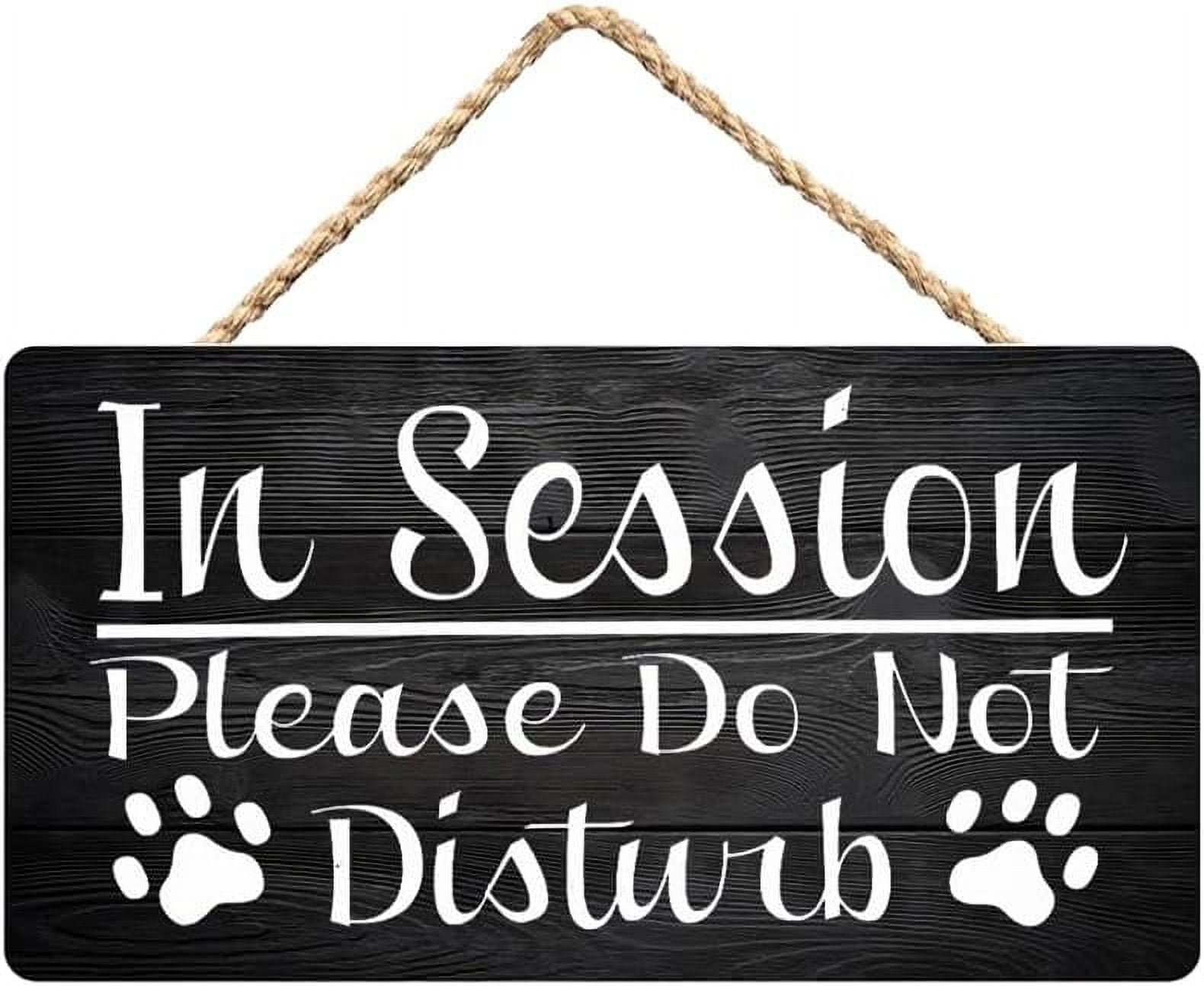 Wood Sign 5x10 Inch Rustic Wooden Signs For Home Animal Paws In Session ...