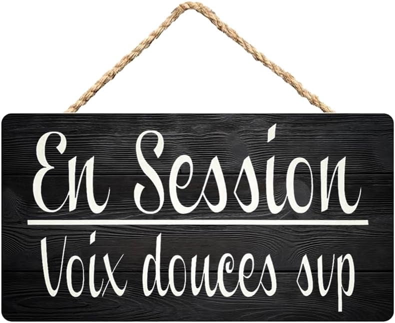 Wood Sign 5x10 Inch Rustic Wooden Signs For Home En Session Voix Douces ...