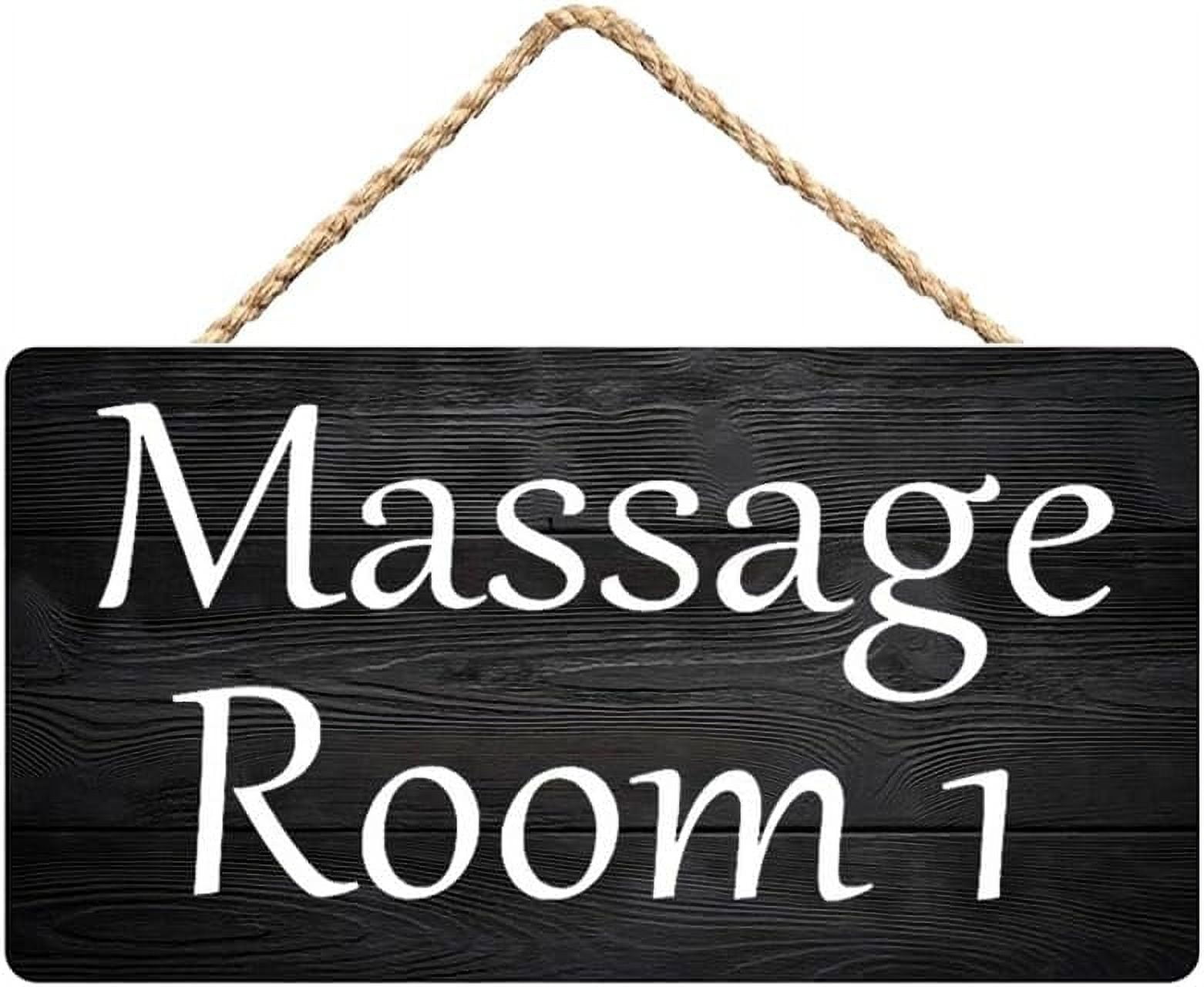 Wood Sign 5x10 Inch Rustic Wooden Signs For Home Massage Room Number ...