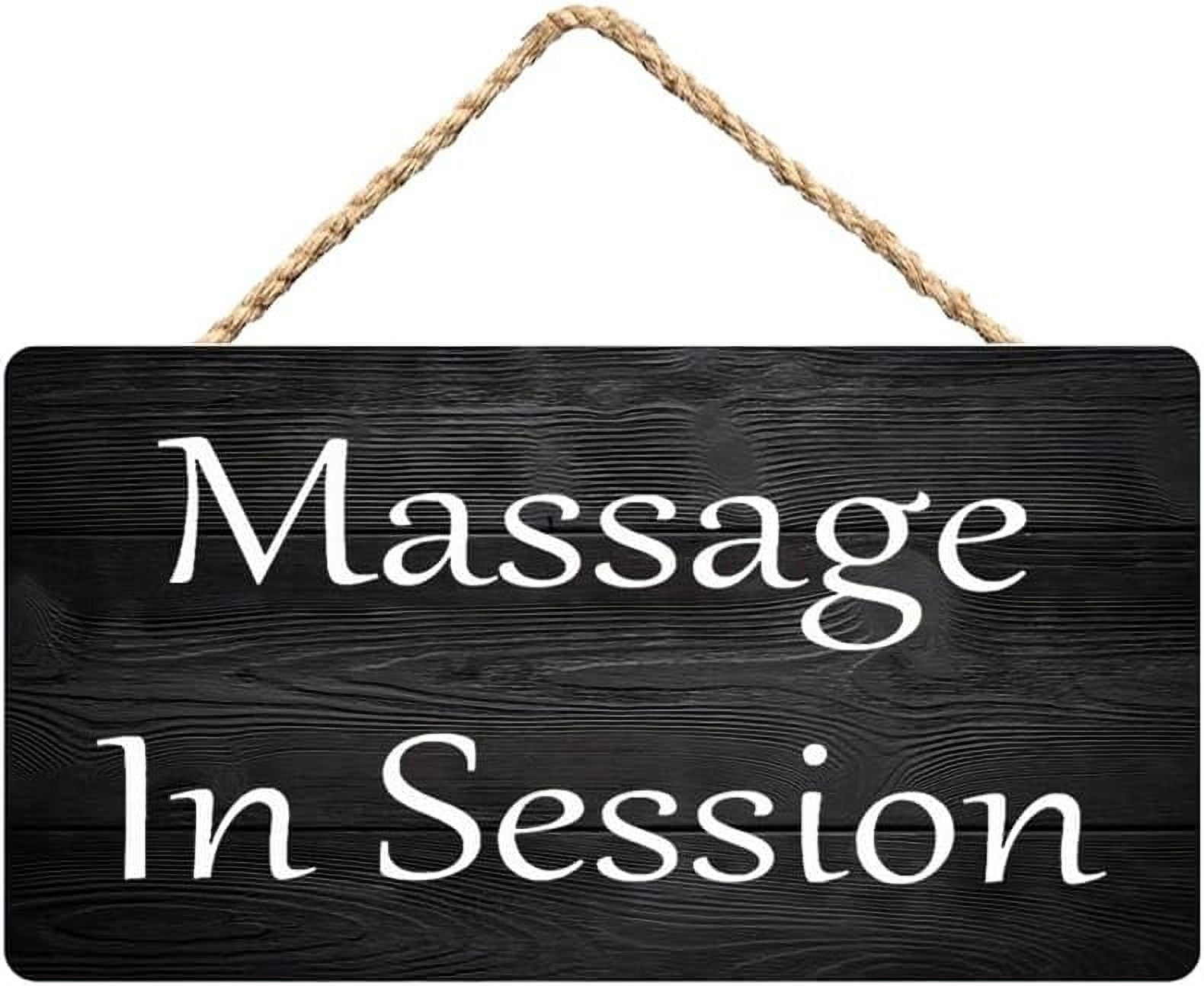 Wood Sign 5x10 Inch Rustic Wooden Signs For Home Massage In Session ...
