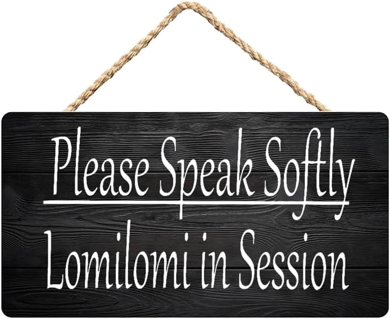 Wood Sign 5x10 Inch Rustic Wooden Signs For Home Please Speak Softly ...