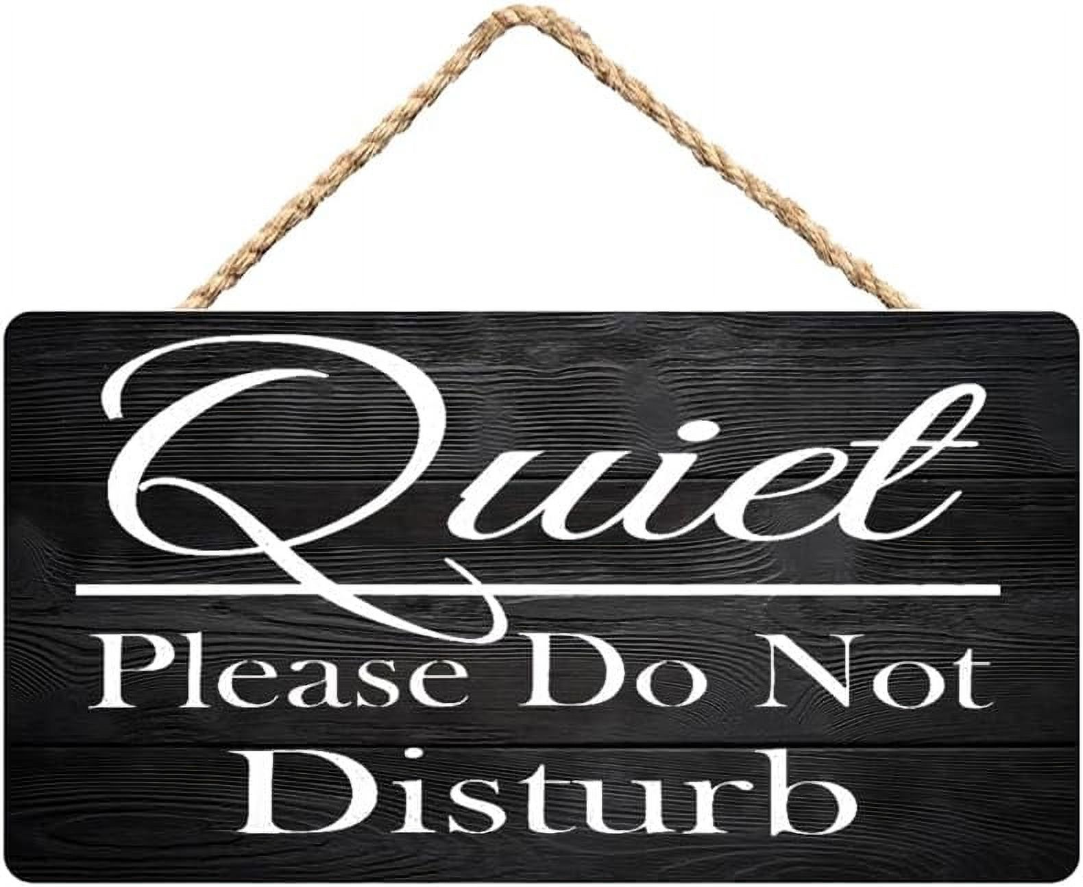 Wood Sign 5x10 Inch Rustic Wooden Signs For Home Quiet Please Do Not ...