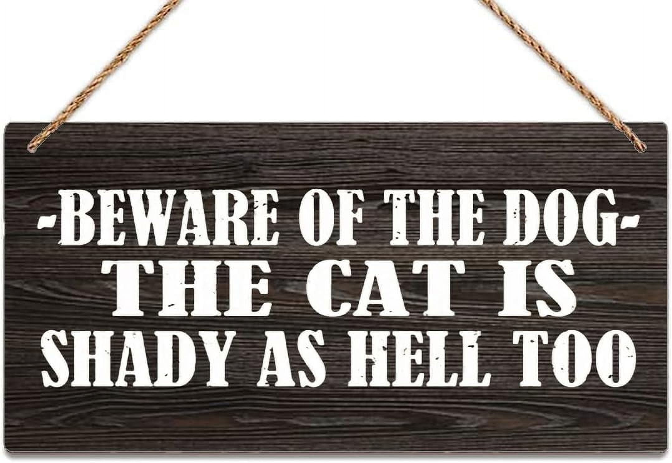 Wood Sign 5x10 Inch Sign Wall Art Definition Wood Plaque Beware Of The ...