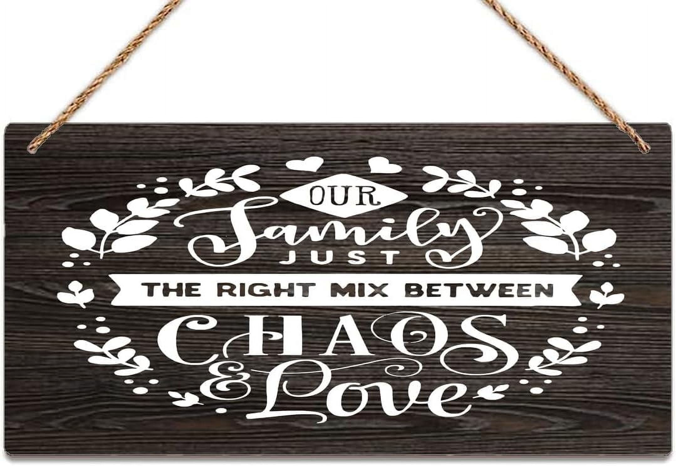 Wood Sign 5x10 Inch Sign Wall Art Definition Wood Plaque Our Family ...
