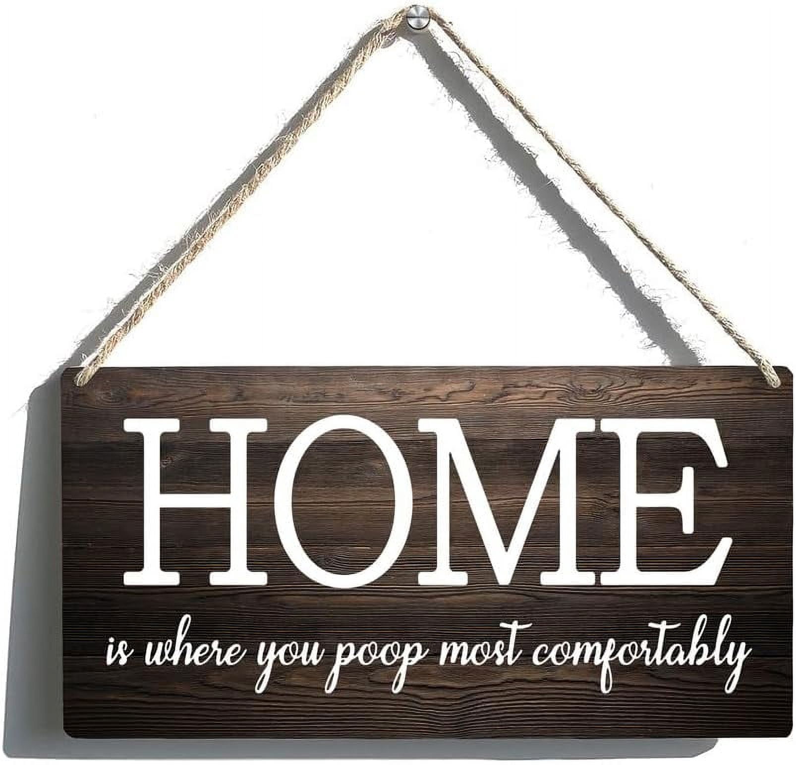Wood Sign 5x10 Inch Sign Wall Art Definition Wood Plaque Home Is Where ...