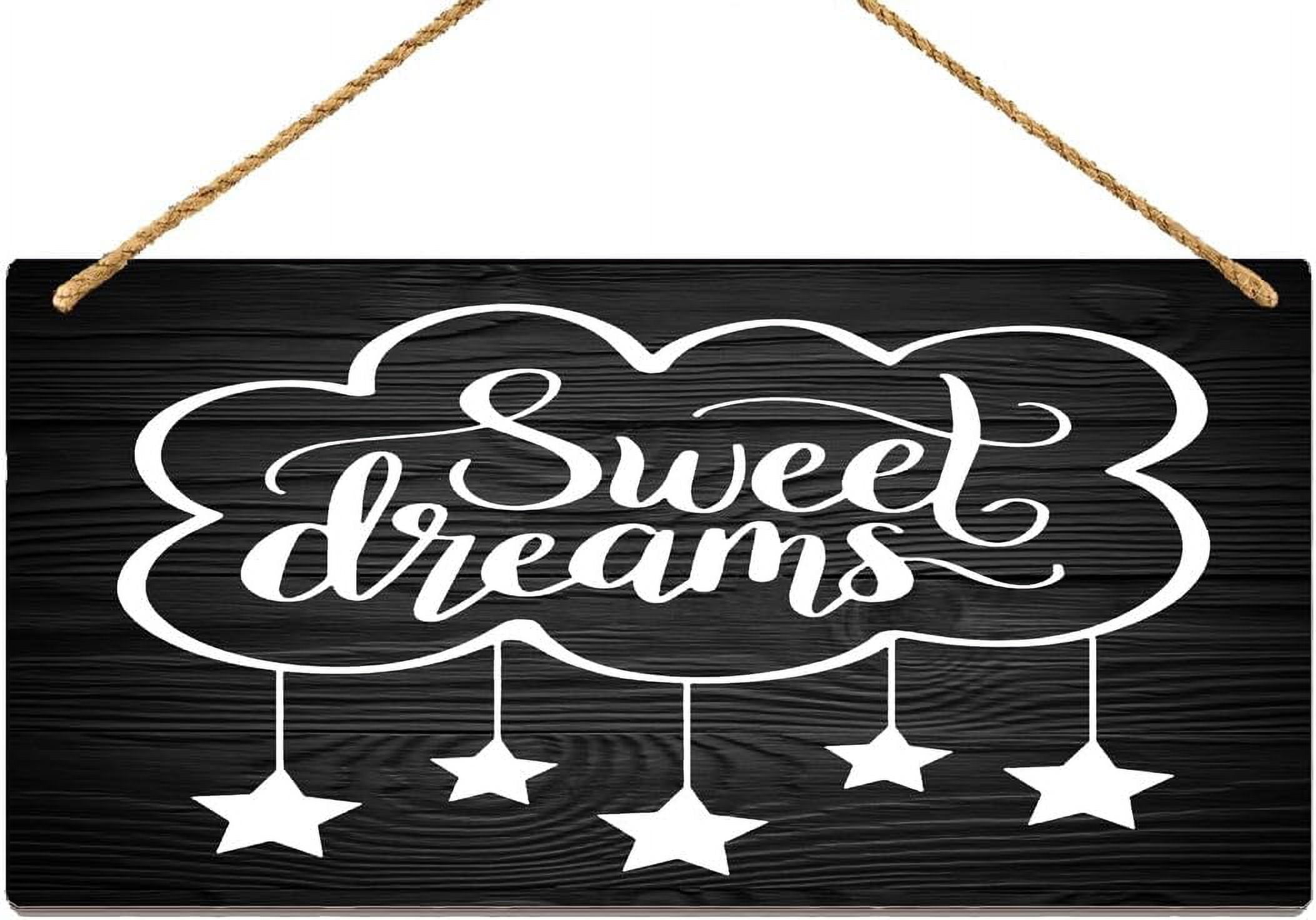 Wood Sign 5x10 Inch Sign Wall Art Definition Wood Plaque Sweet Dreams ...
