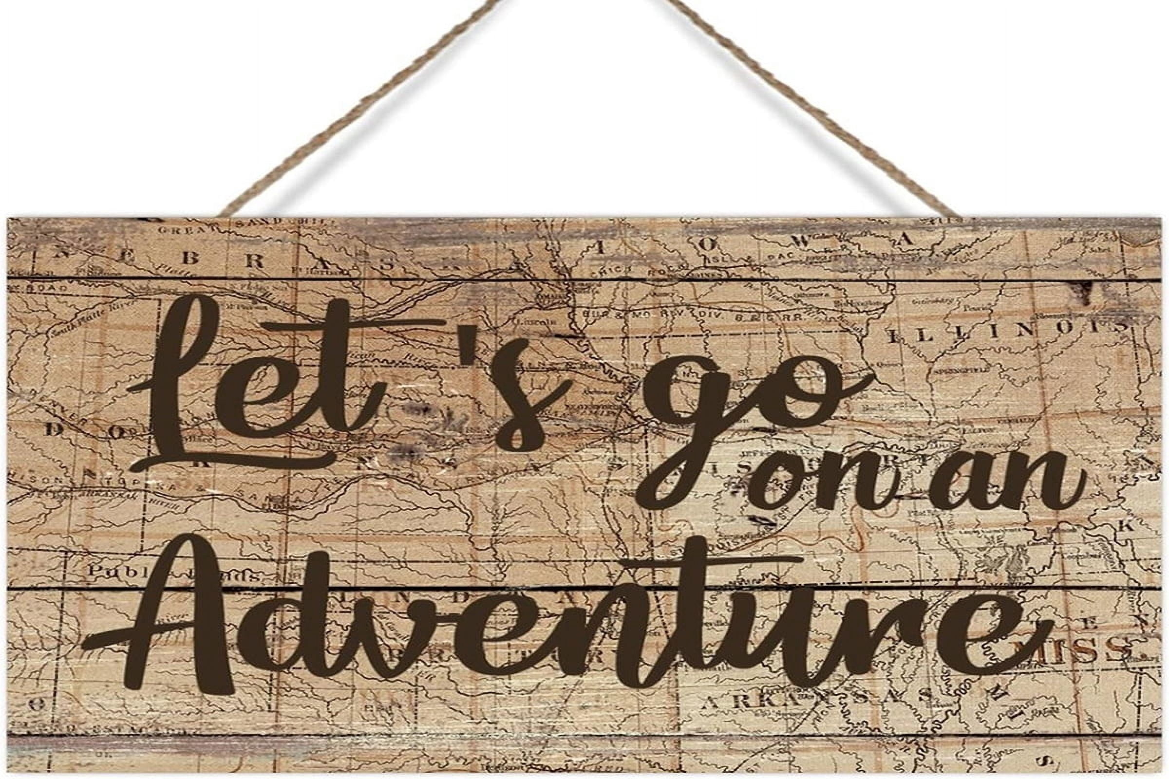 Wood Sign 5x10 Inch Sign Wall Decor Antique Double Hemisphere Map Sign ...