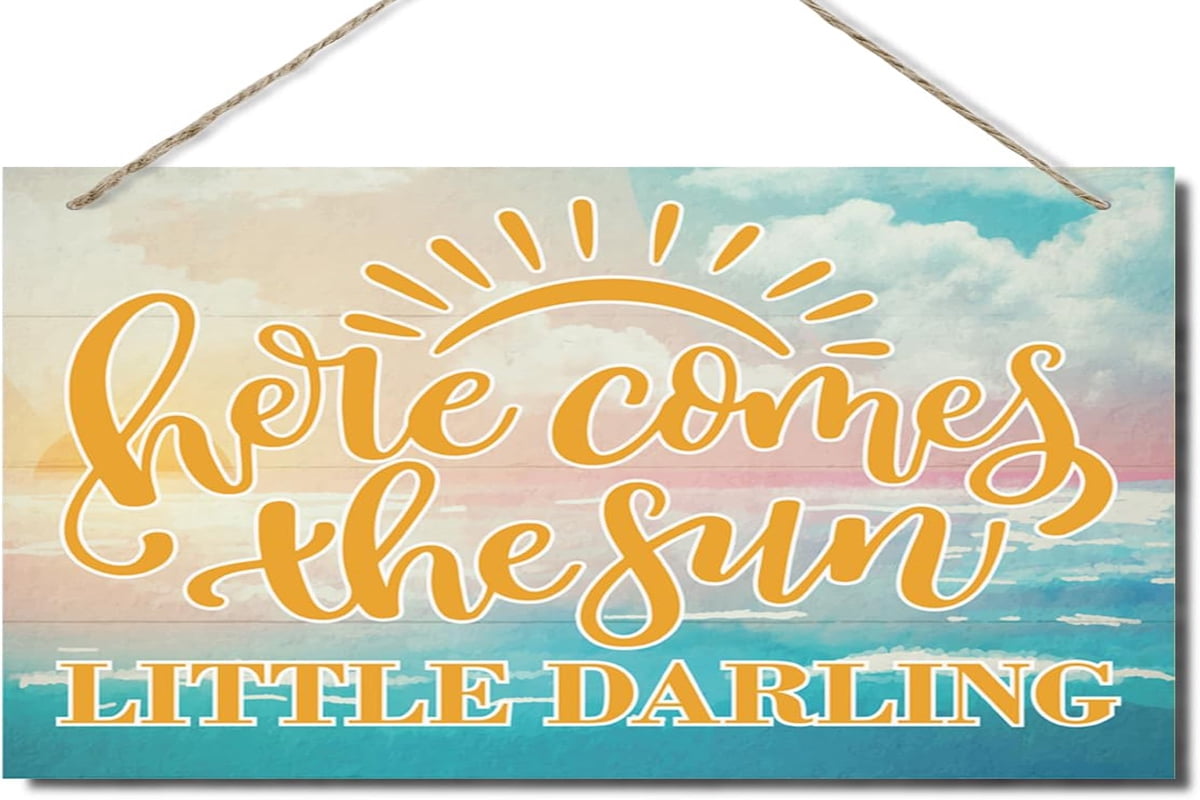 Wood Sign 5x10 Inch Summer Decor Sunshine Wall Decor Decorative Hanging ...
